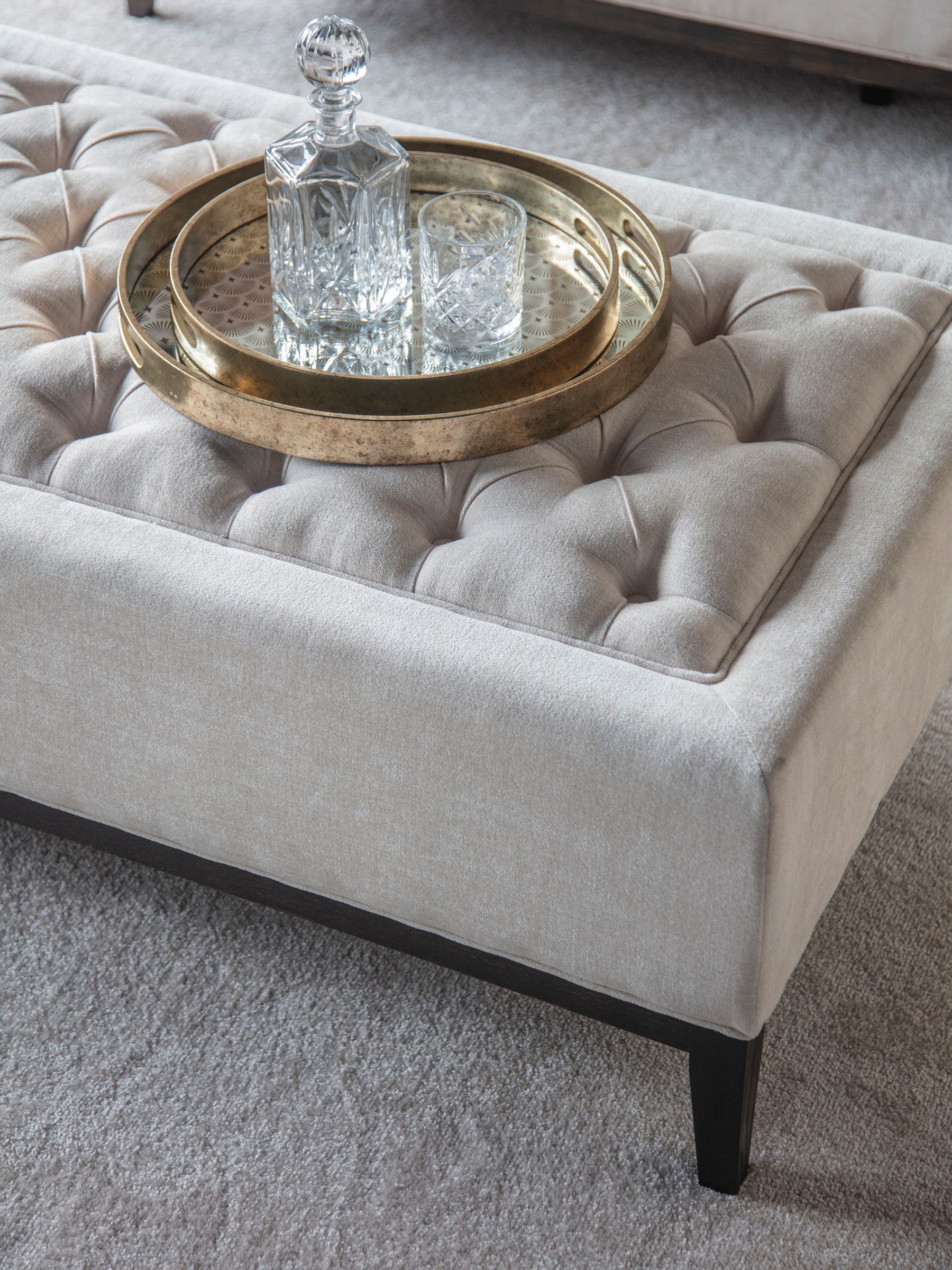 Buy Libra Ivory Theodore Buttoned XL Ottoman from the Next UK online shop