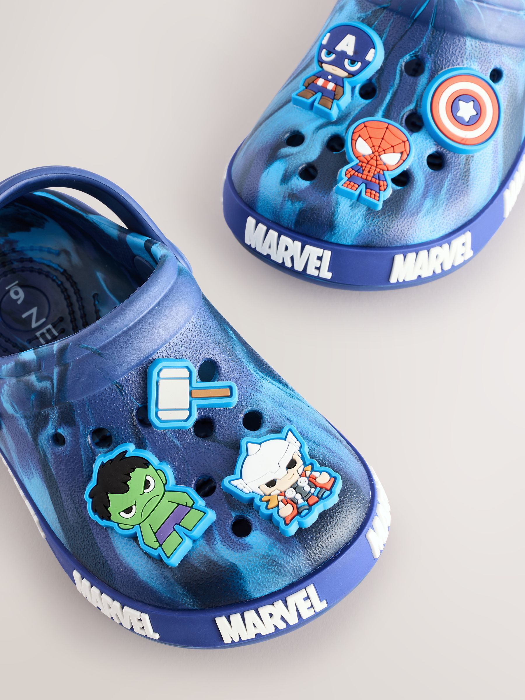 Buy Blue Marvel Character Clogs from the Next UK online shop