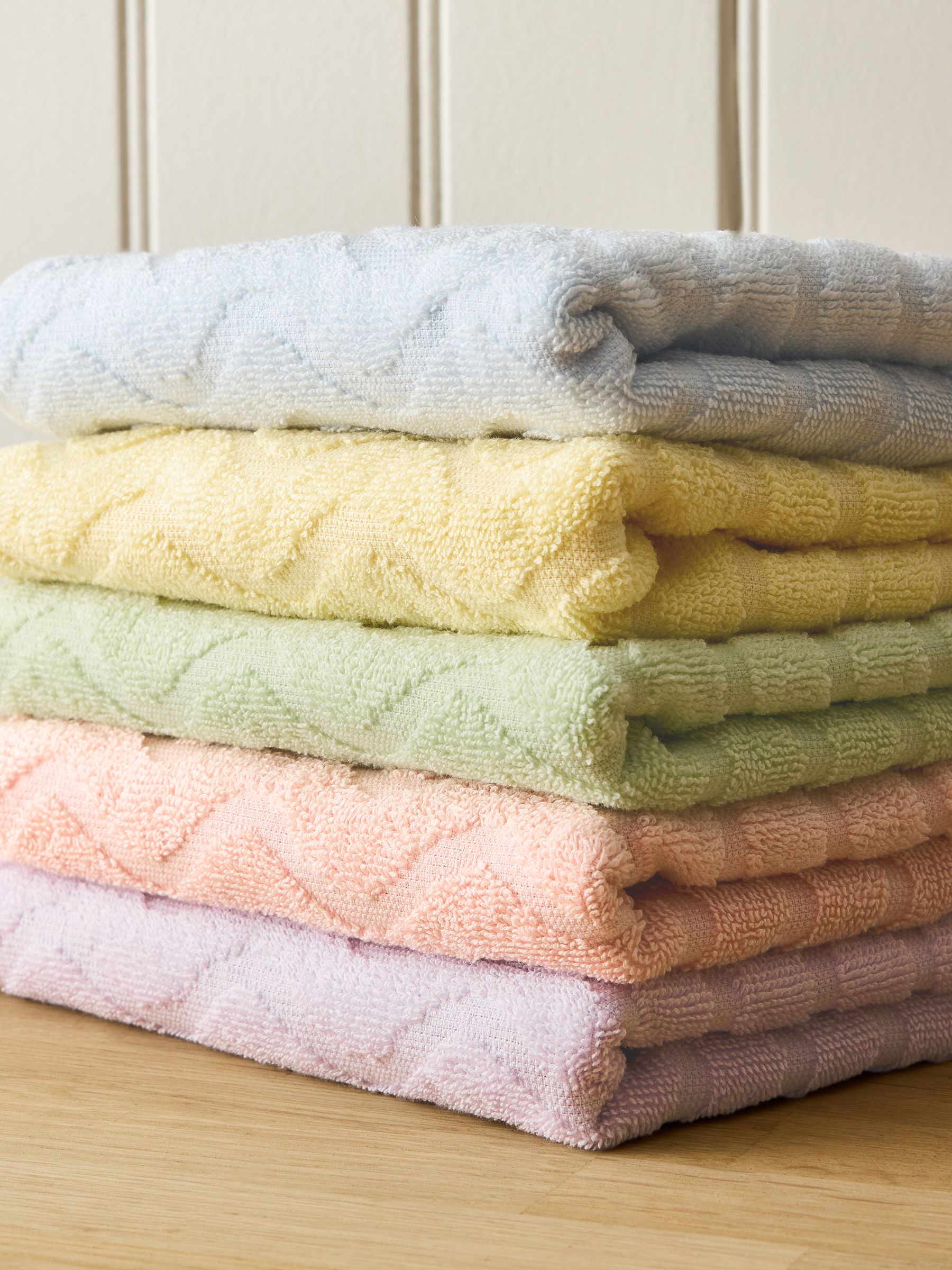 Buy Pastel Terry Set of 5 Tea Towels from the Next UK online shop
