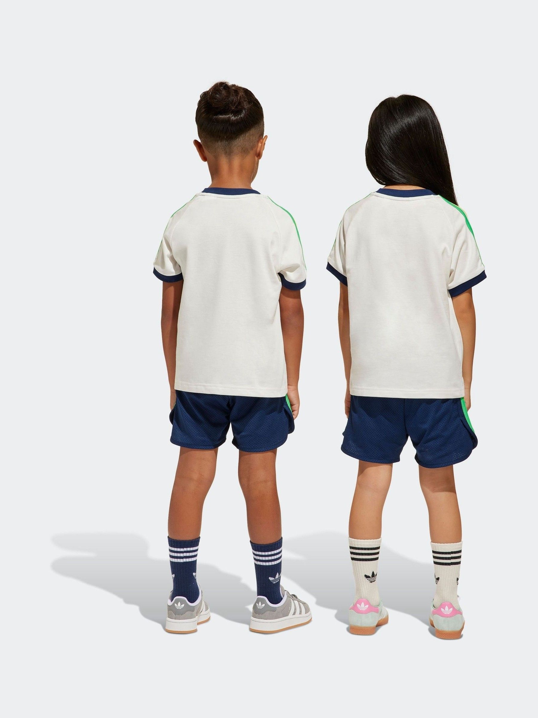 Buy adidas originals White 100% Cotton Short T-Shirt Set from the Next ...