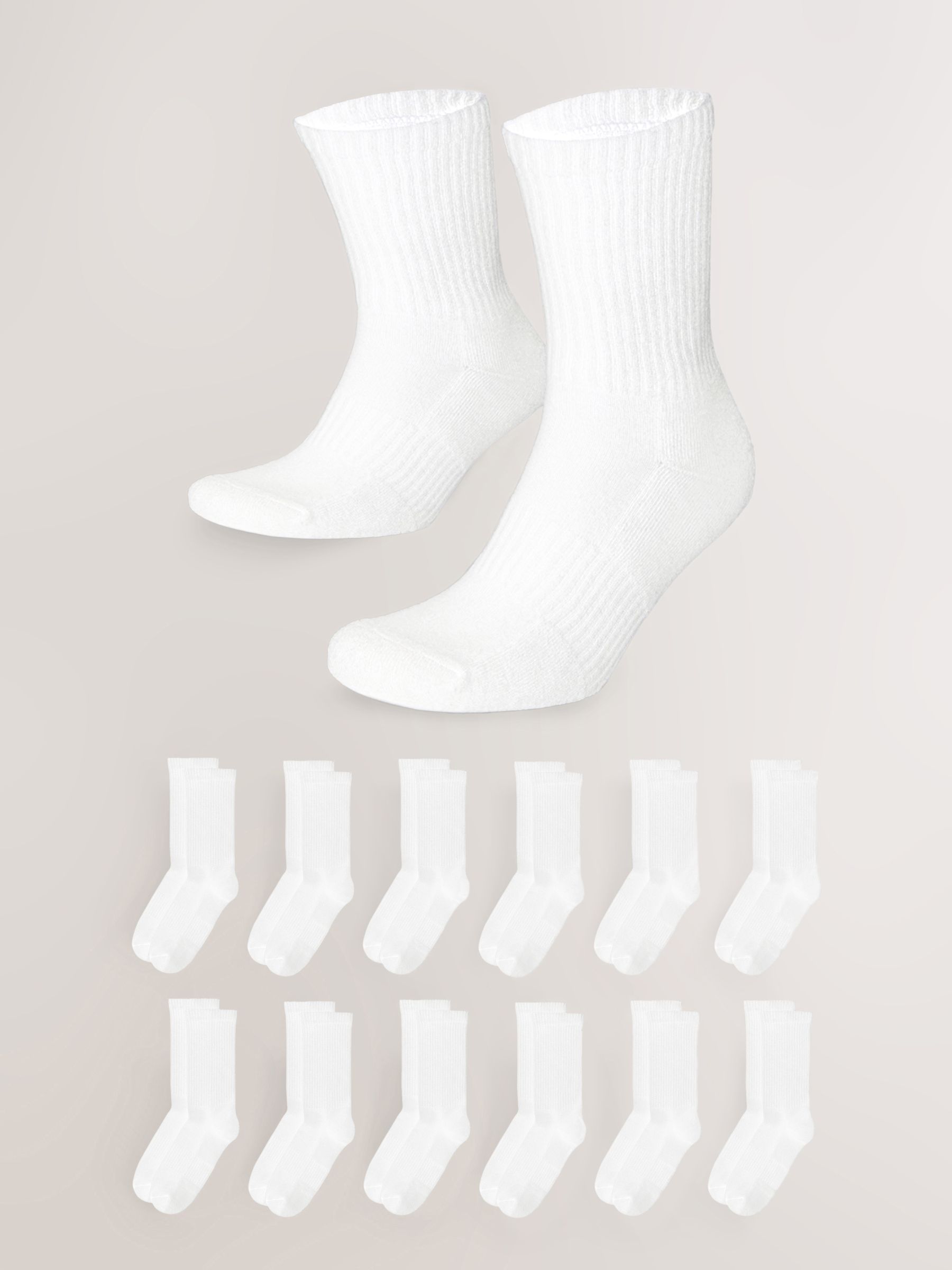 Buy White Essential Sports Socks 12 Pack from Next Australia