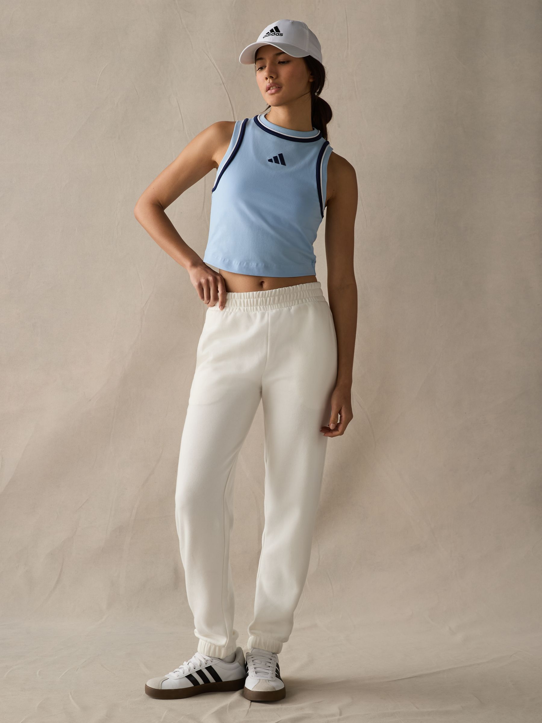 Buy adidas Blue Colourblock Crop Vest from the Next UK online shop