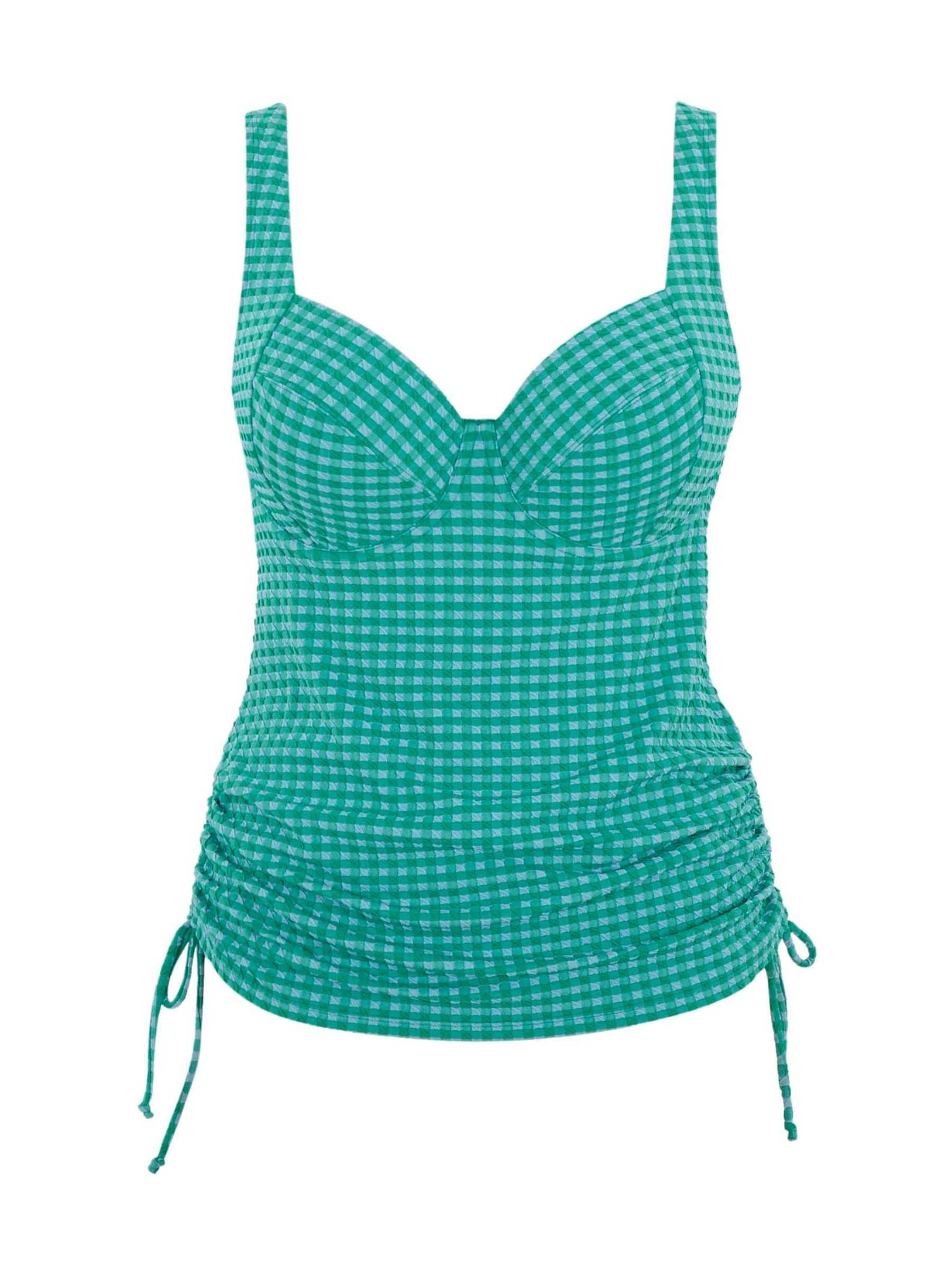 Buy Panache Green Gingham Balcony Cup Tankini from the Next UK online shop