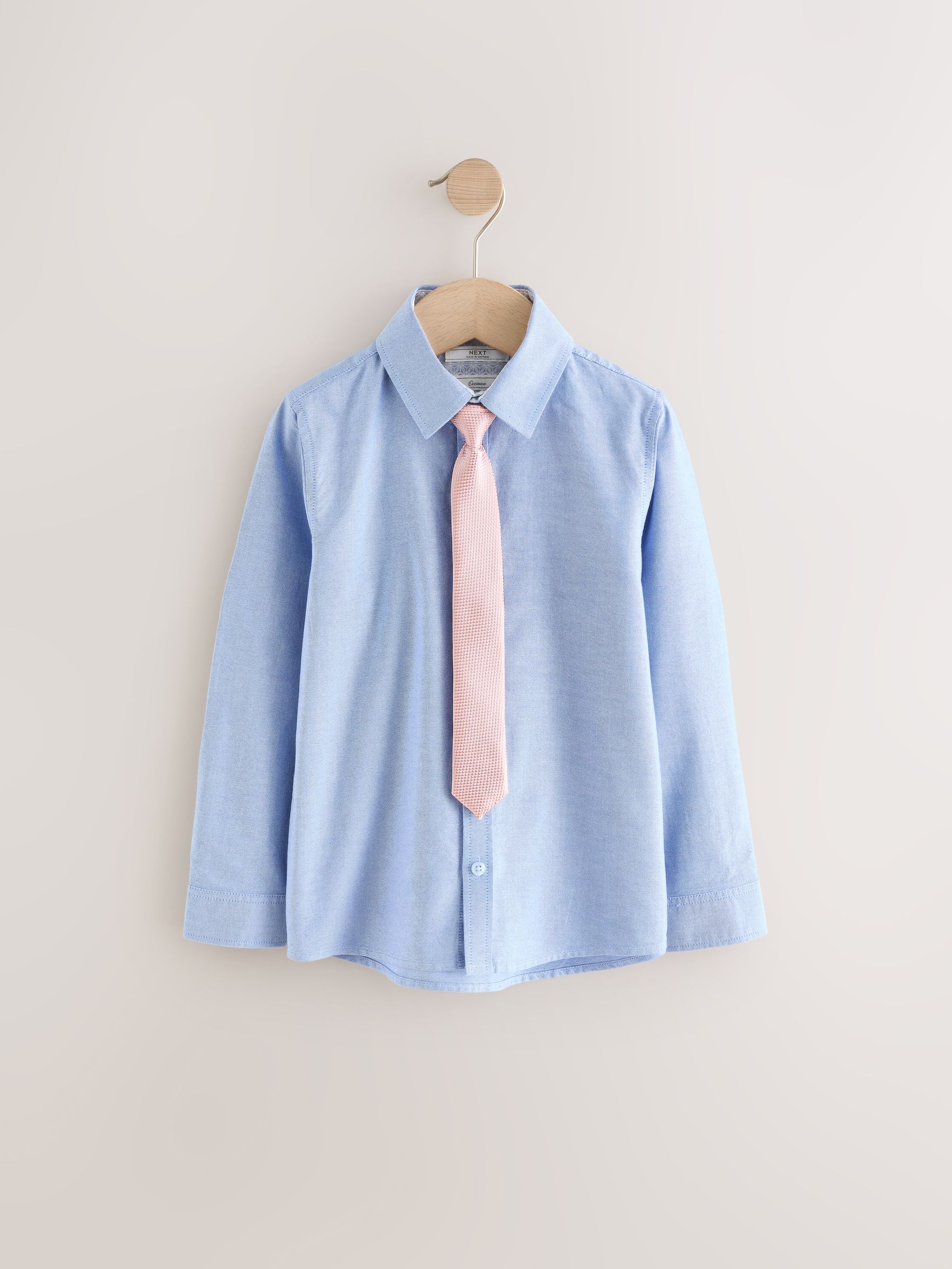 Buy Blue/Navy Waistcoat, Shirt and Tie Set (12mths-16yrs) from the Next UK online shop