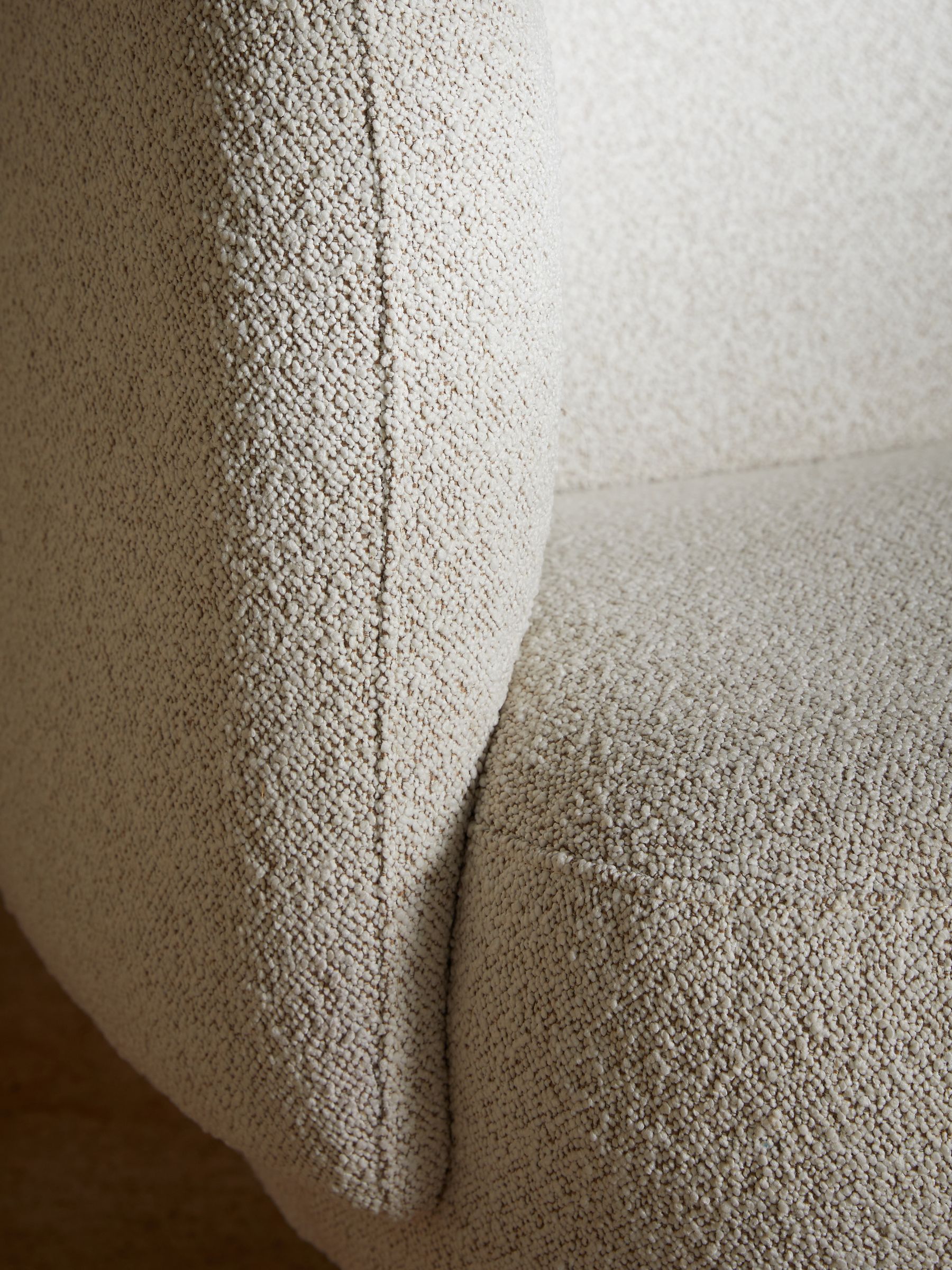 Buy MADE.COM Off White Pax Boucle Novara Swivel Accent Chair from the ...