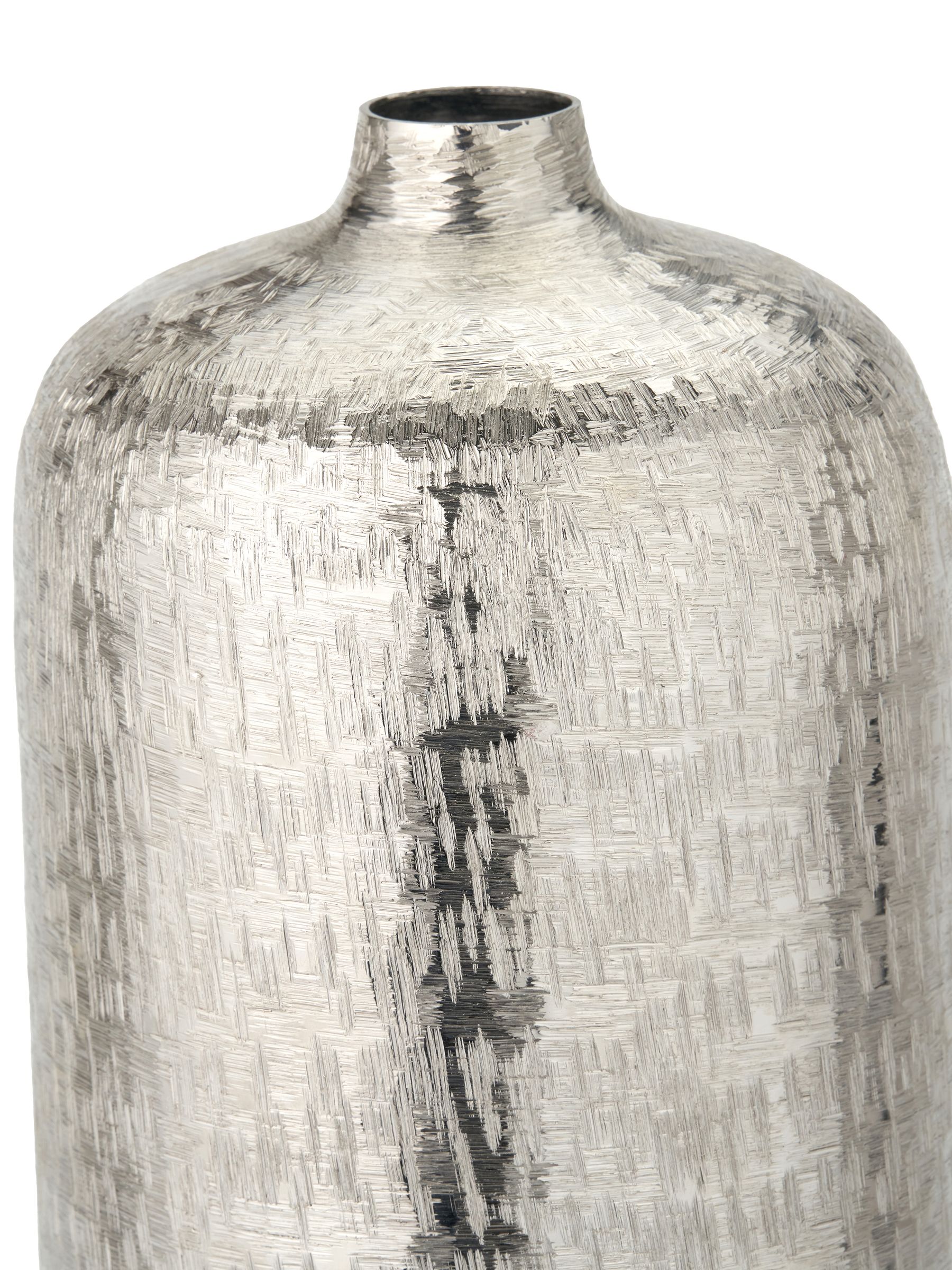 Buy Pacific Silver Metal Hammered Tall Vase from the Next UK online shop