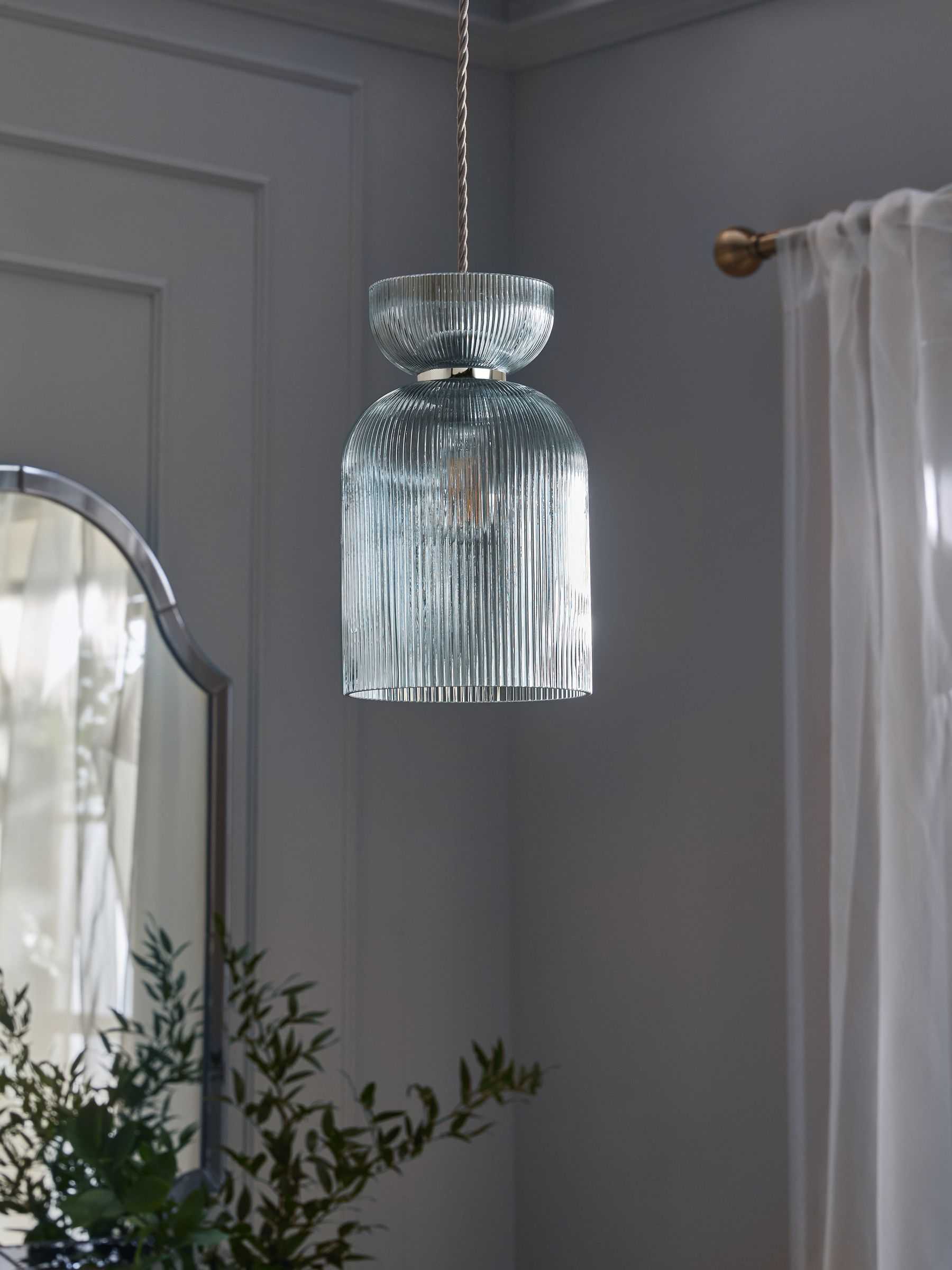 Buy Blue Hallie Easy Fit Pendant Light Shade from the Next UK online shop