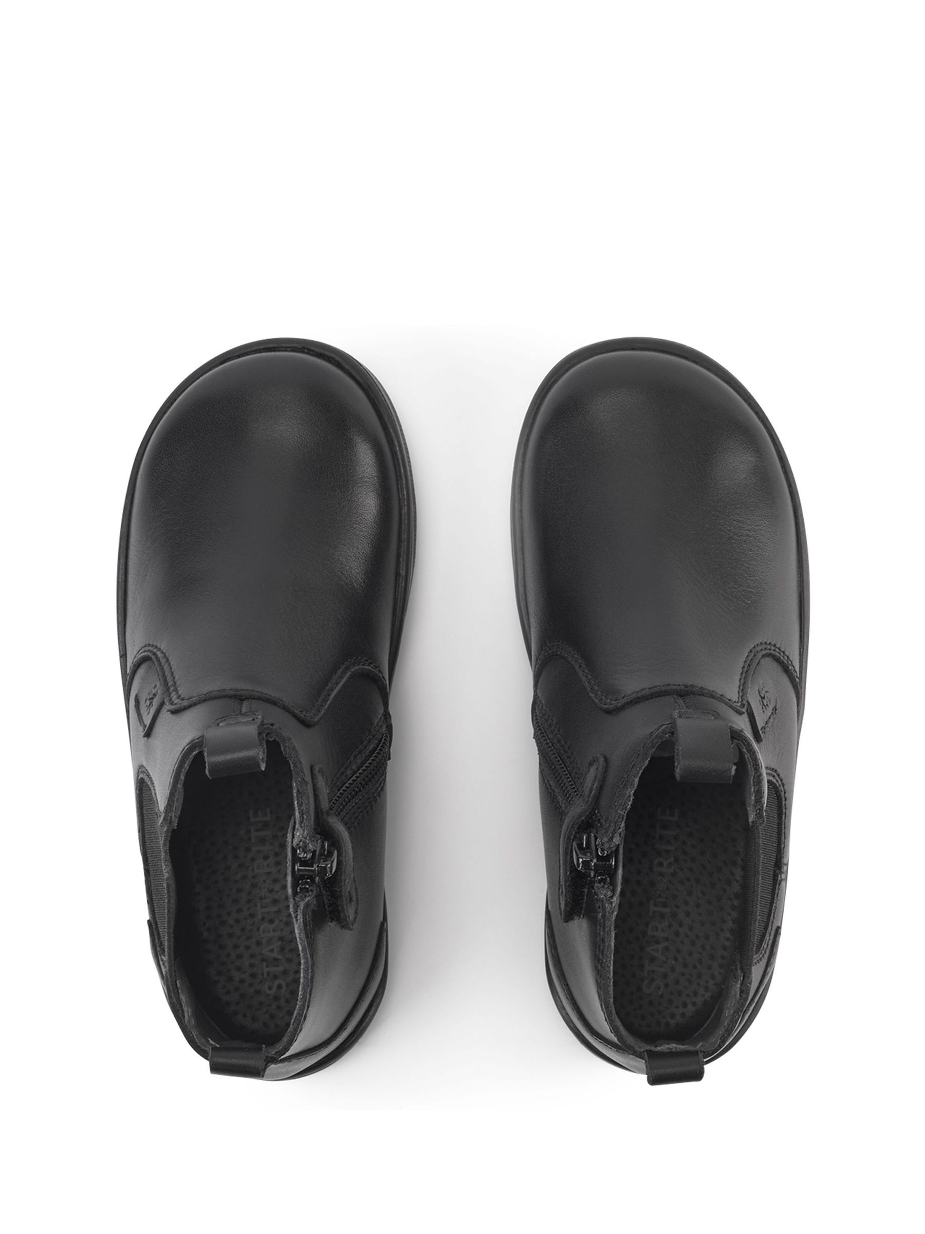 Buy Start Rite Energy Leather Zip Up Black Boots from the Next UK ...