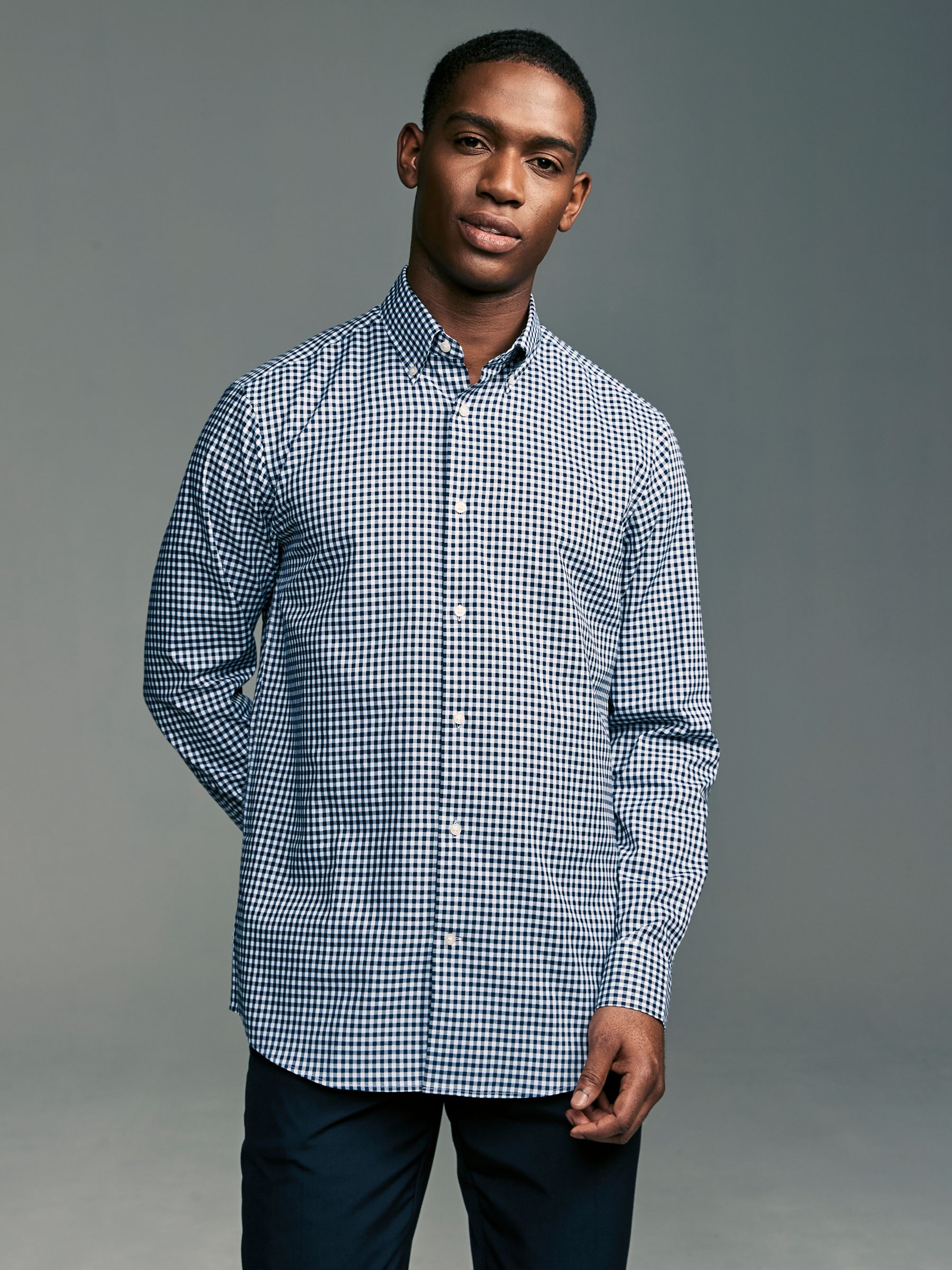 Buy Blue Gingham/Red Gingham Regular Fit Easy Iron Oxford Shirts 2 ...