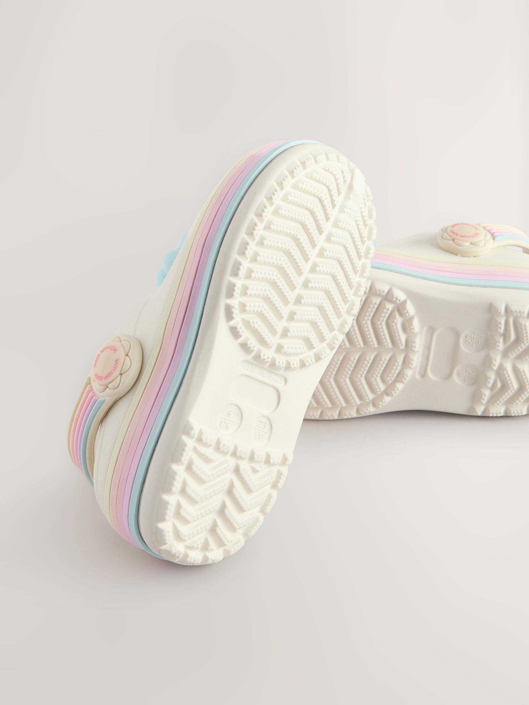 Buy White Daisy Light Up Clogs from the Next UK online shop