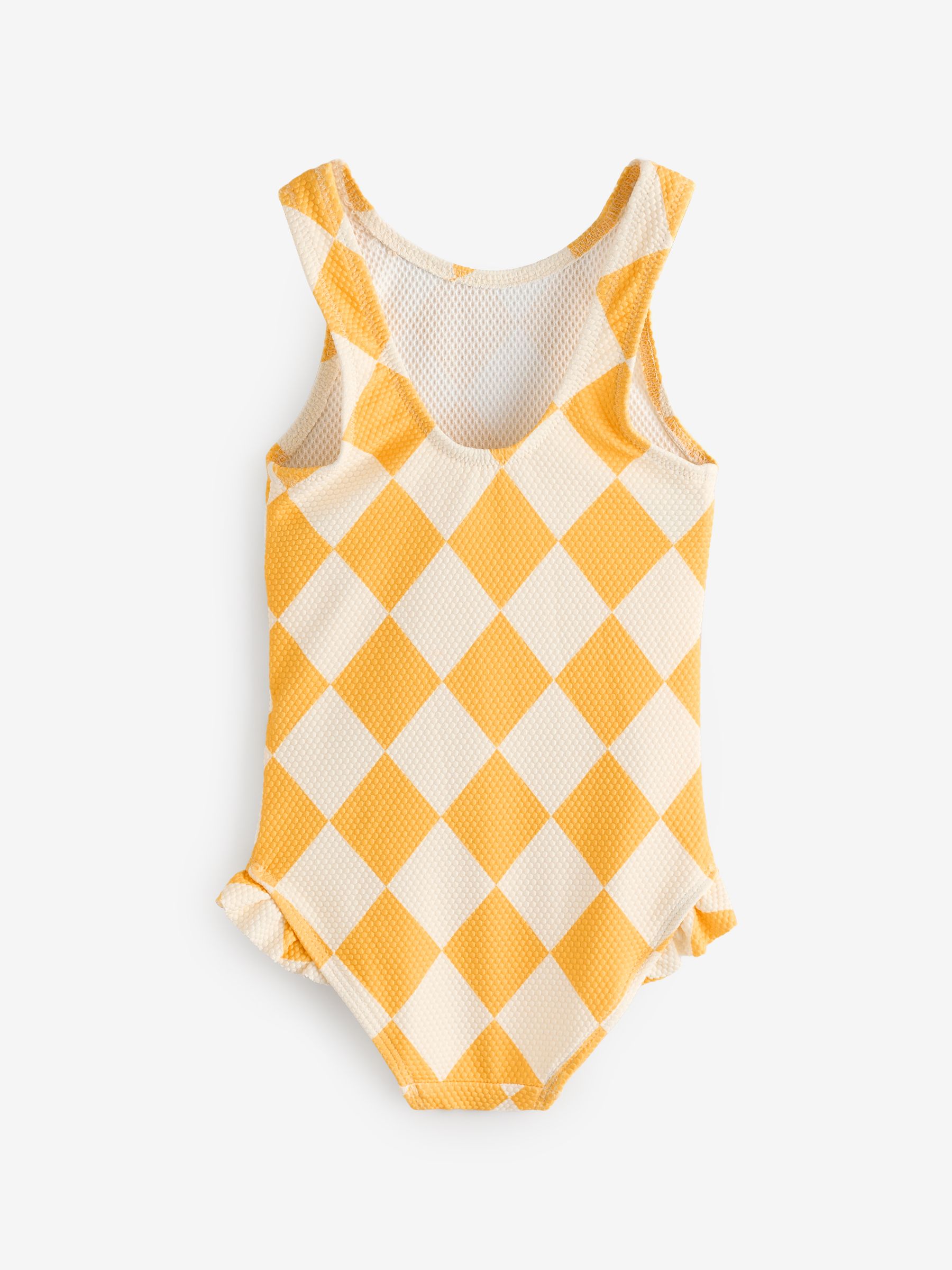 Buy Ecru/Yellow Frill Leg Swimsuit (3mths-7yrs) from Next Australia