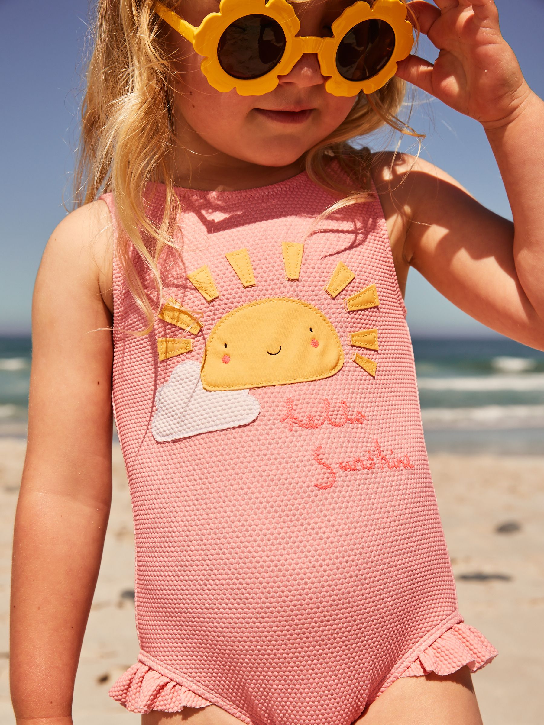 Buy Pink Sunshine Frill Leg Swimsuit (3mths-7yrs) from the Next UK ...