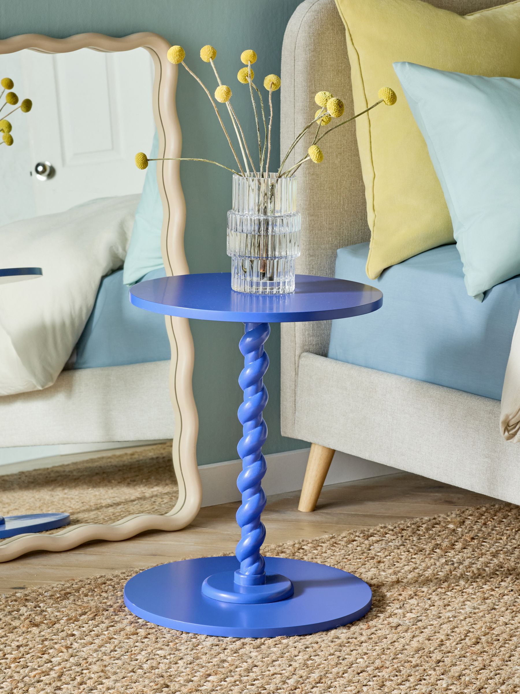 Buy Blue Twisted Base Side Table from the Next UK online shop
