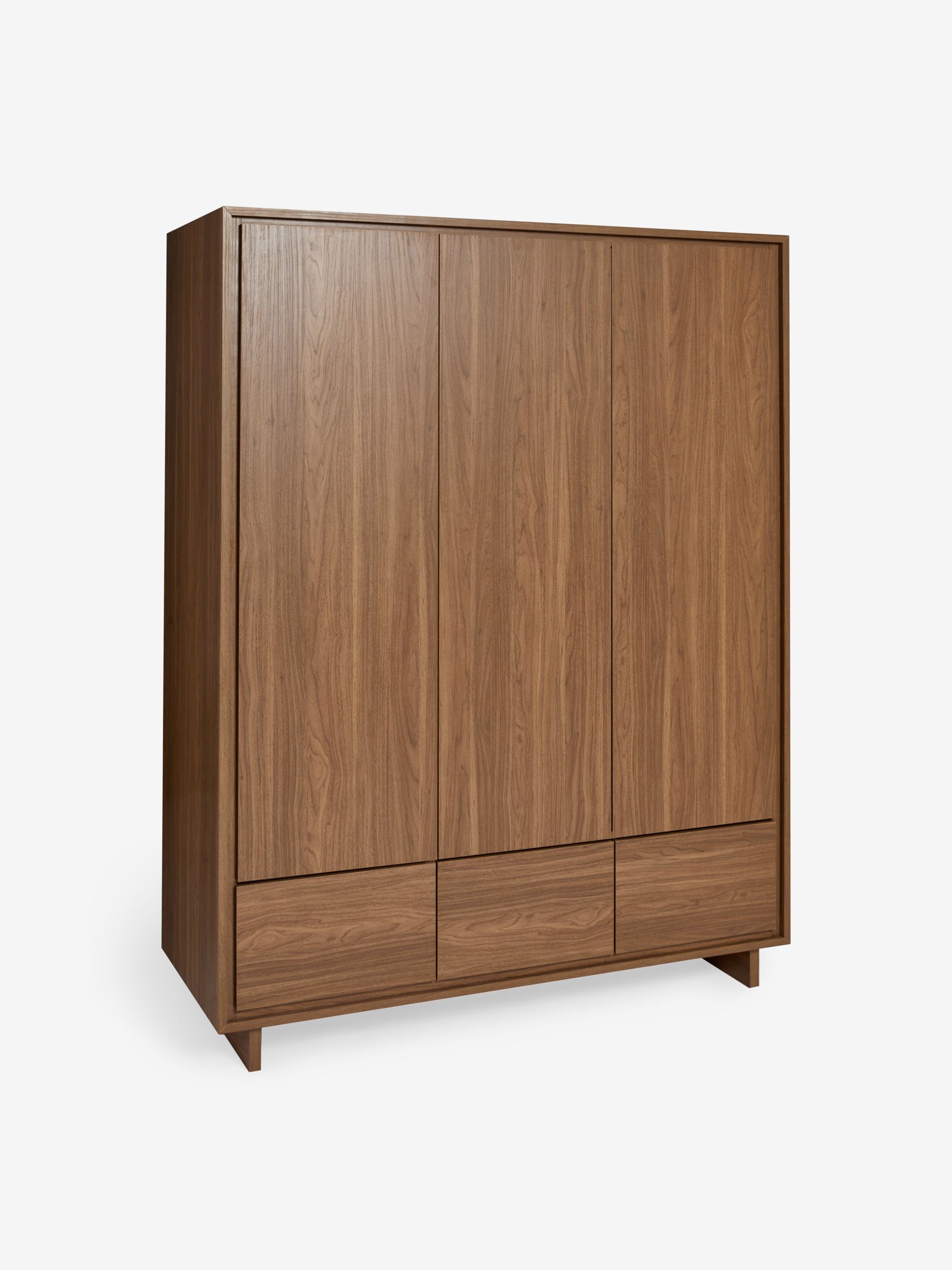Buy MADE.COM Dark Walnut Effect Kaci Triple Wardrobe from the Next UK ...