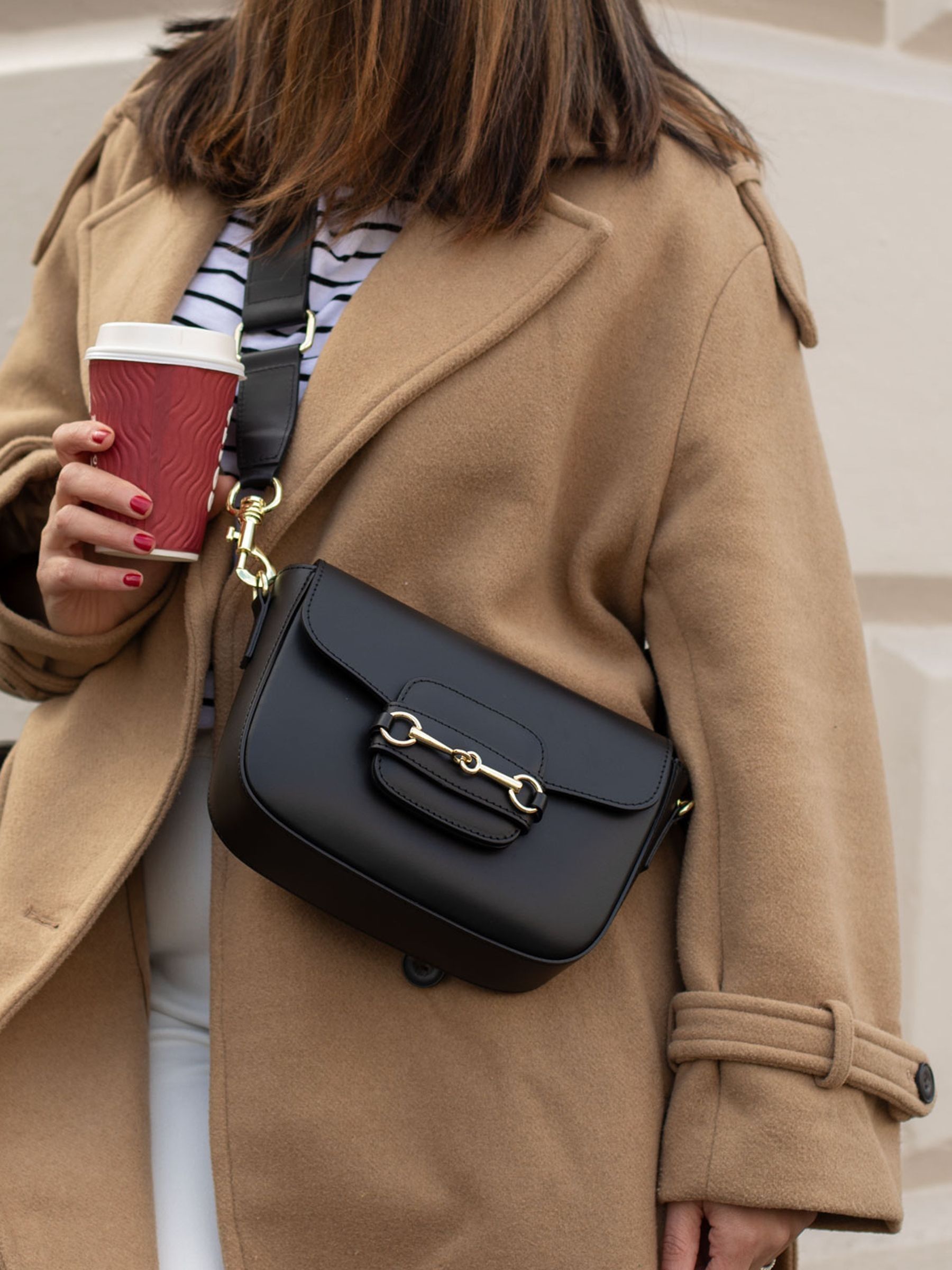 Buy LRM Goods Personalised Leather Sandy Cross-Body Bag from the Next ...