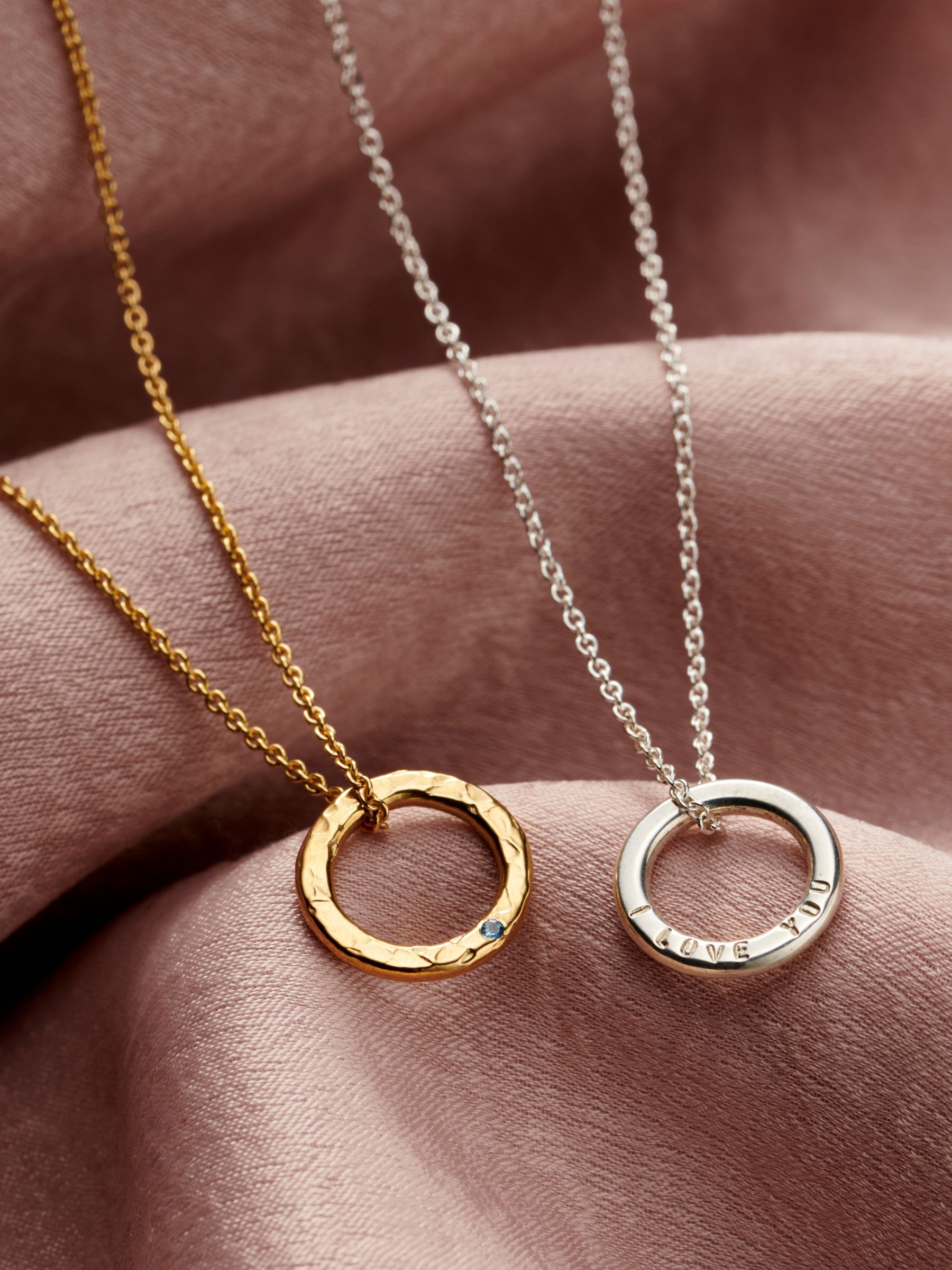 Buy Posh Totty Designs Silver Tone Personalised Confetti Birthstone ...