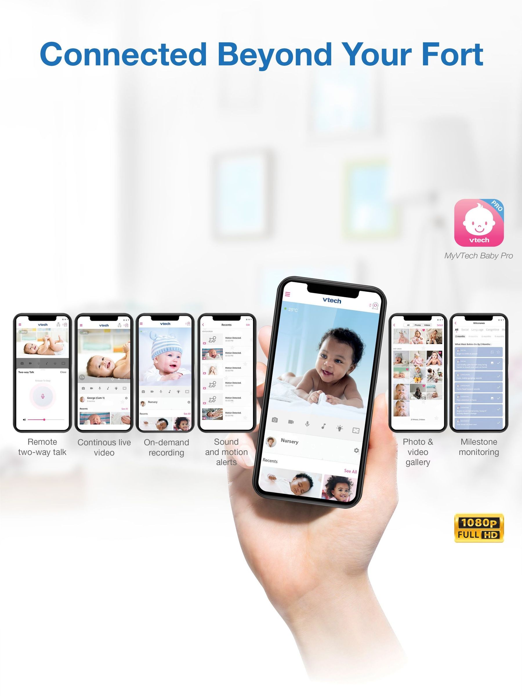 Buy V-Tech RM7766HD 7inch Smart Wi-Fi Baby Monitor from the Next UK ...