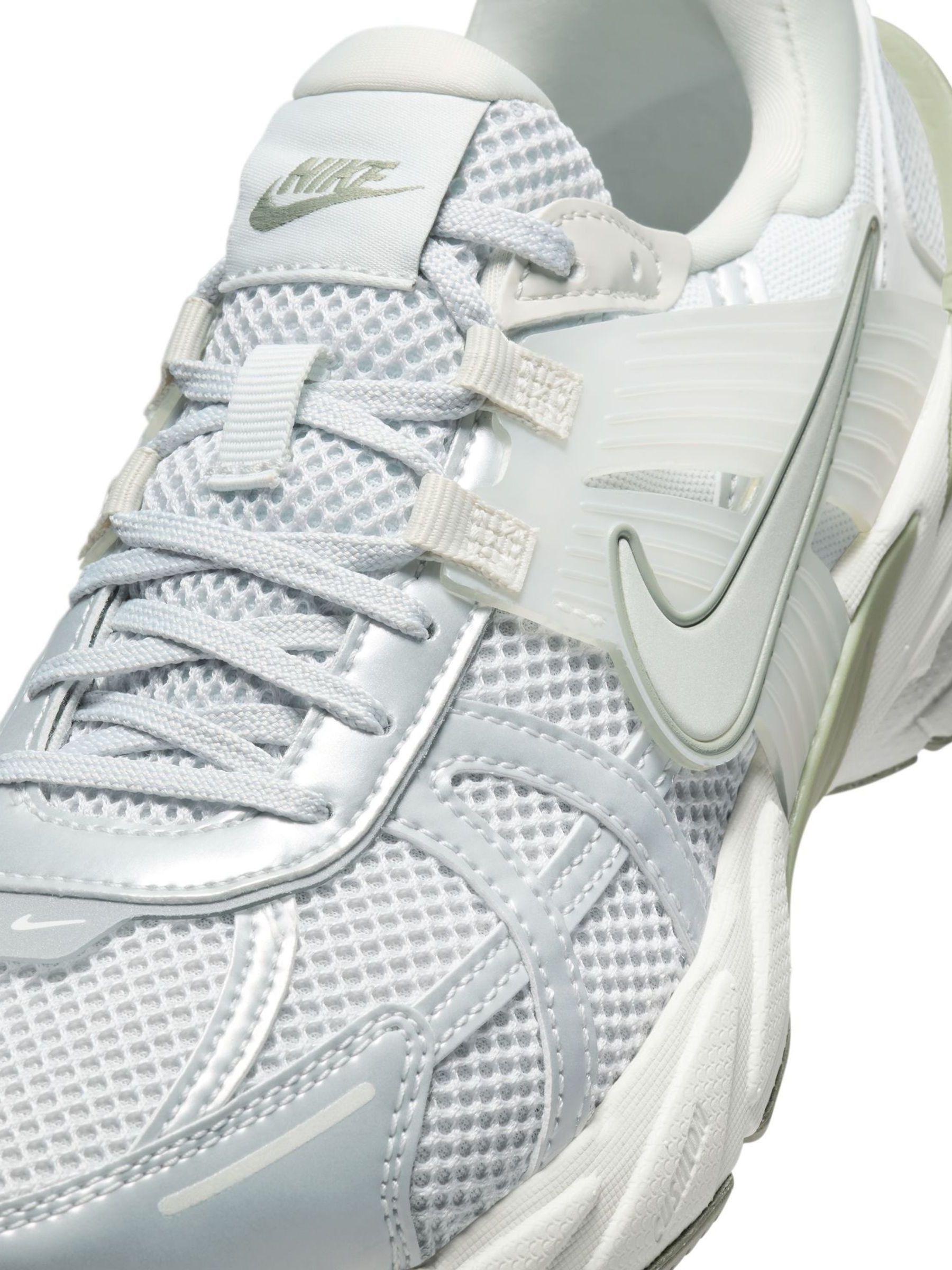 Buy Nike White Silver V2K Retro Runner Trainers from the Next UK online ...