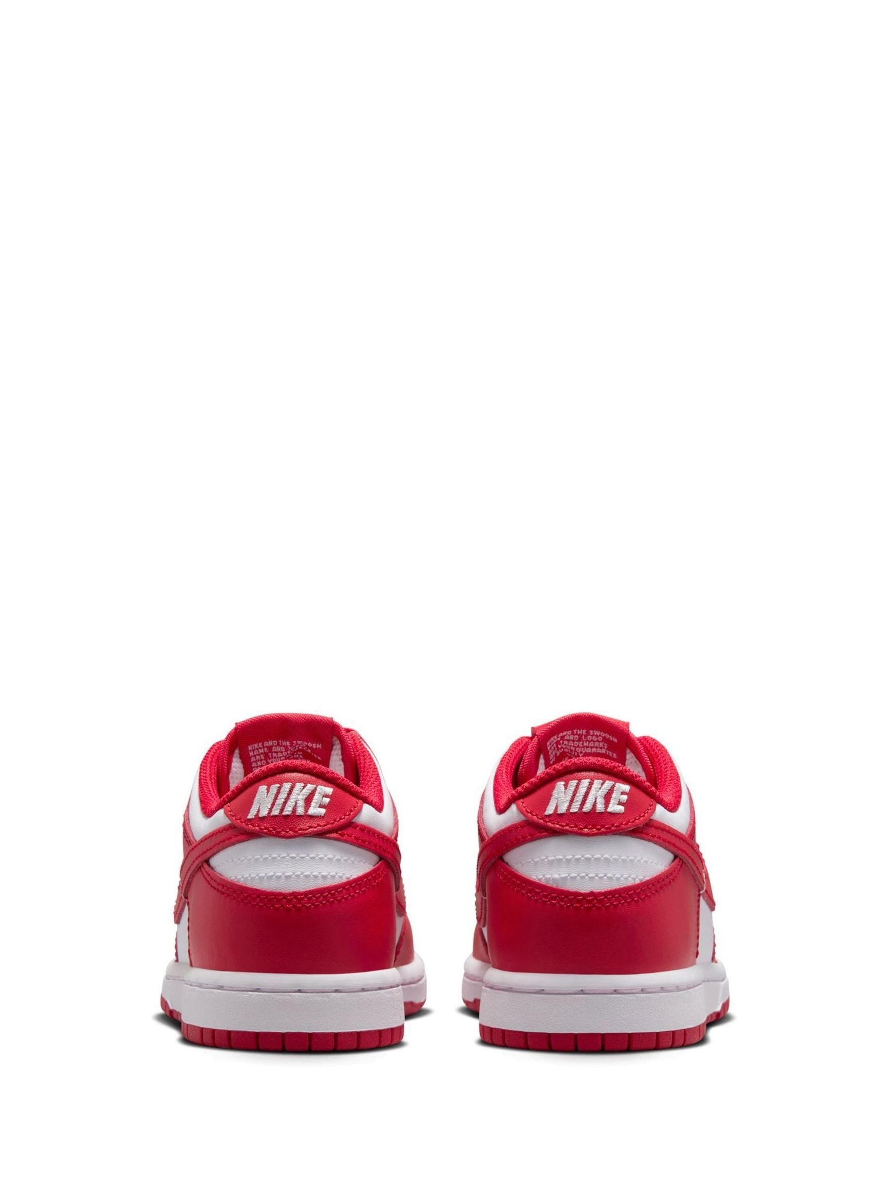 Buy Nike University Red/White Junior Dunk Low Shoes from the Next UK ...