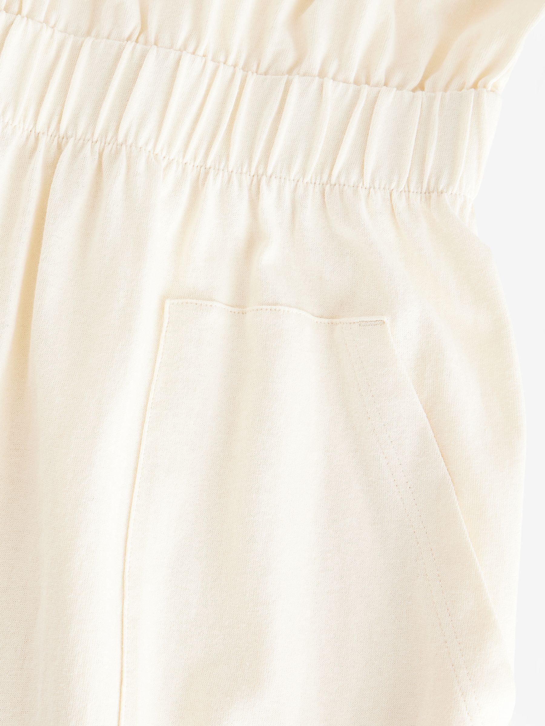 Buy Cream 100% Cotton Summer Midi T-Shirt Dress from the Next UK online ...