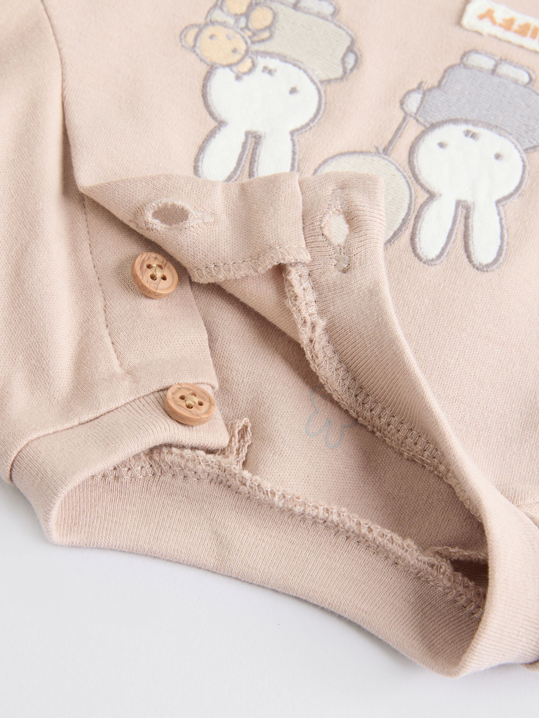 Buy Neutral Miffy Miffy 3 Pack Baby Romper (0mths-2yrs) from the Next ...