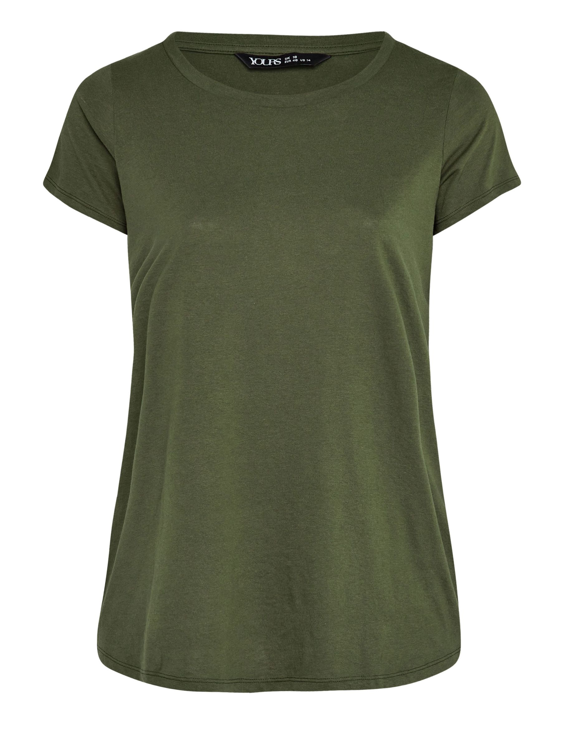 Buy Yours Curve Black Core Basic T-Shirts 3 Pack from the Next UK ...