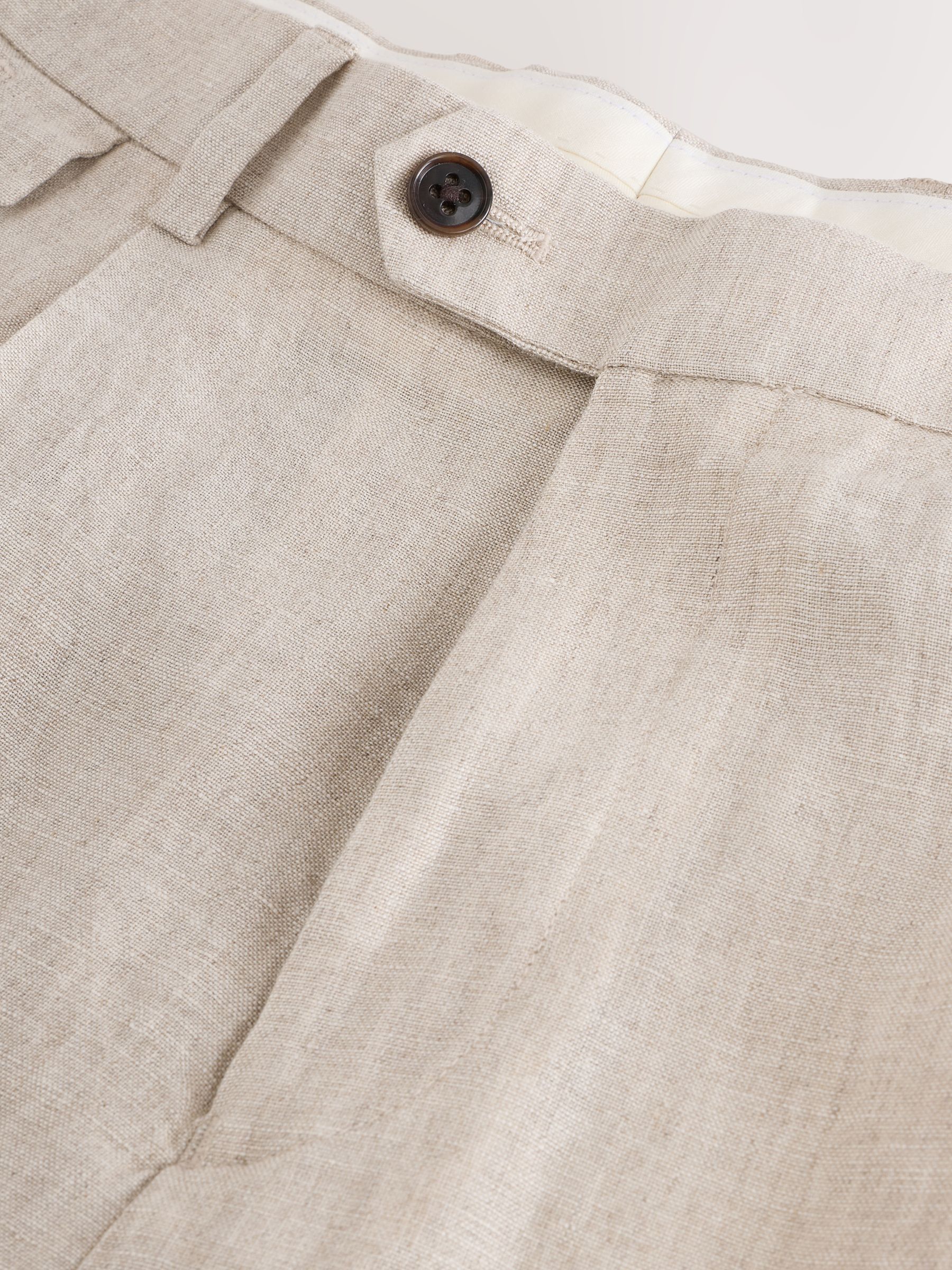 Buy Joules Stone Slim Fit 100% Linen Safari Suit Trousers from the Next ...