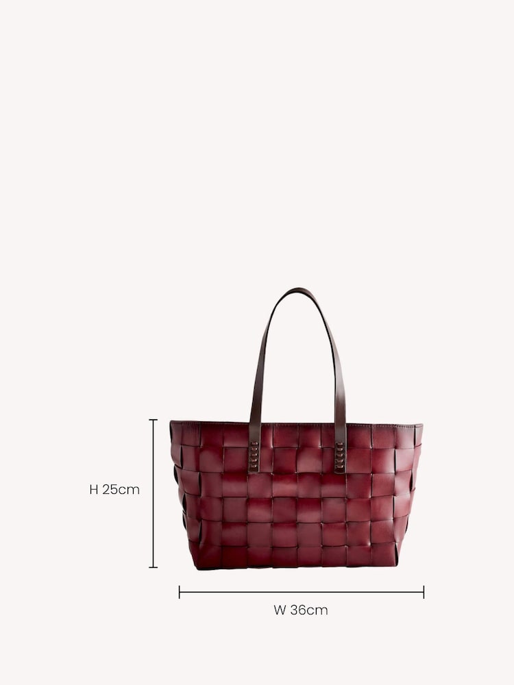 Dragon Diffusion Japan Woven Leather Tote Bag | Seasons
