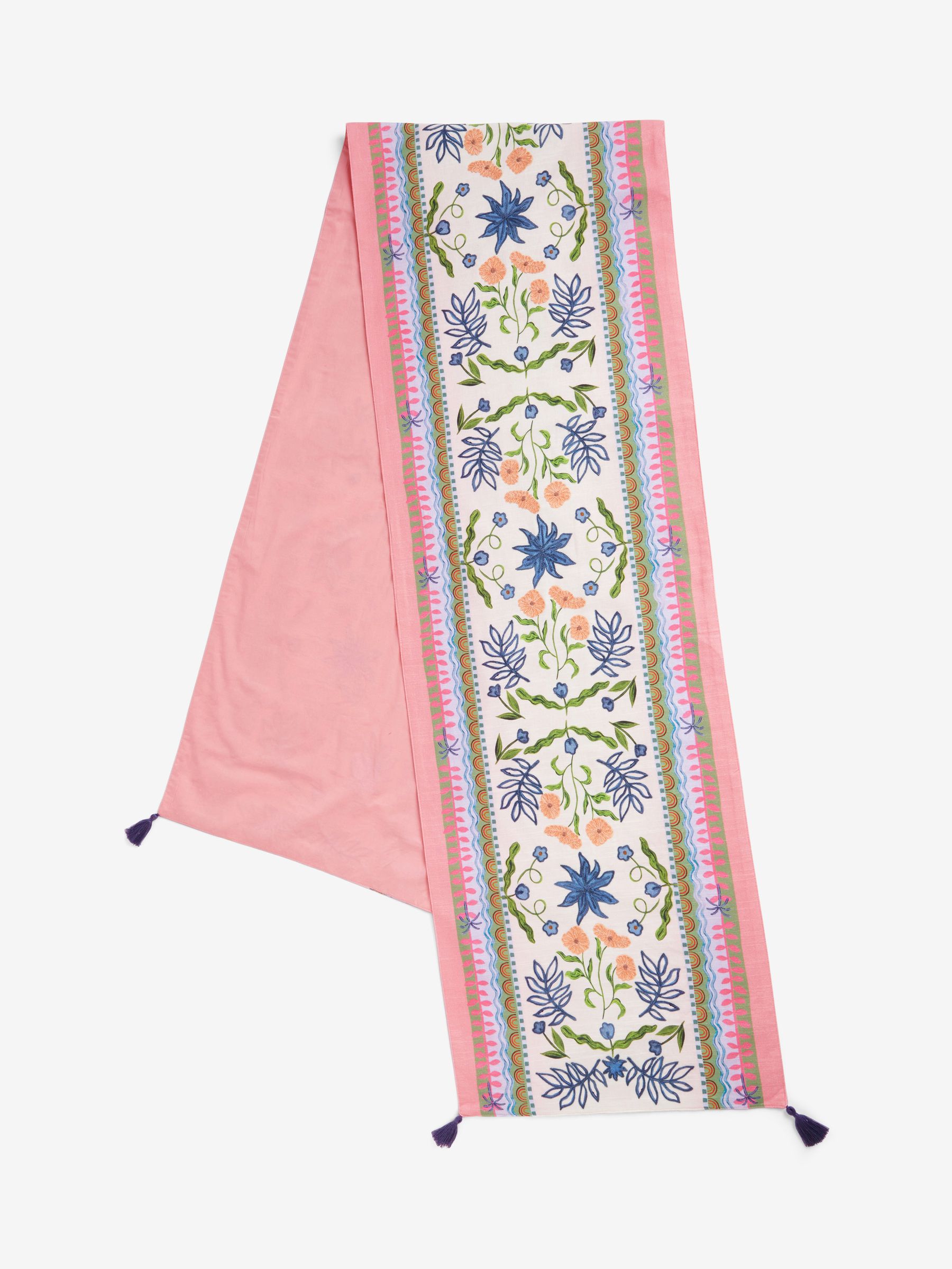 Buy Pink Cassia Embroidered Kitchen Table Runner from the Next UK ...