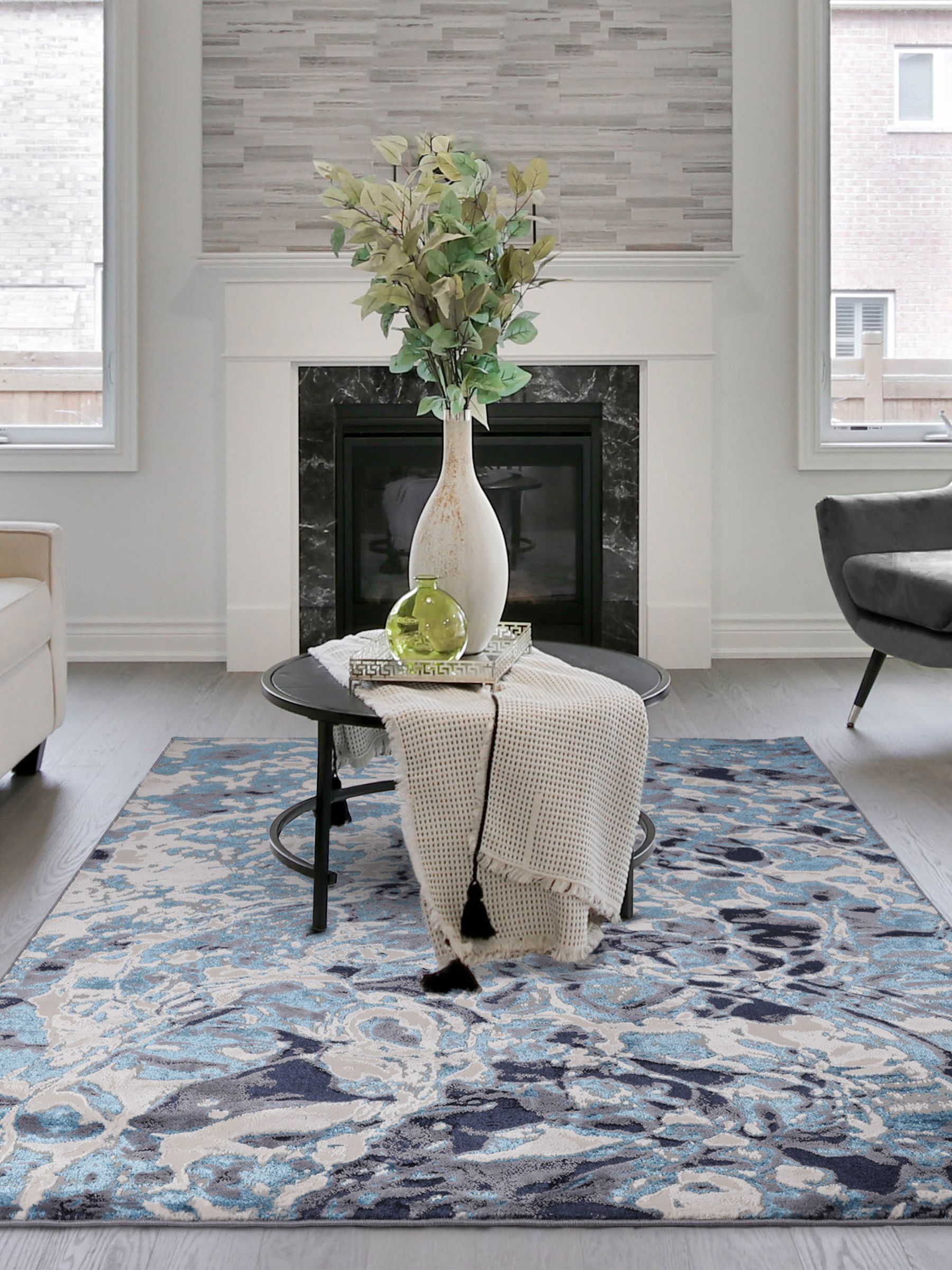 Buy Asiatic Rugs Blue Aurora Rug from the Next UK online shop