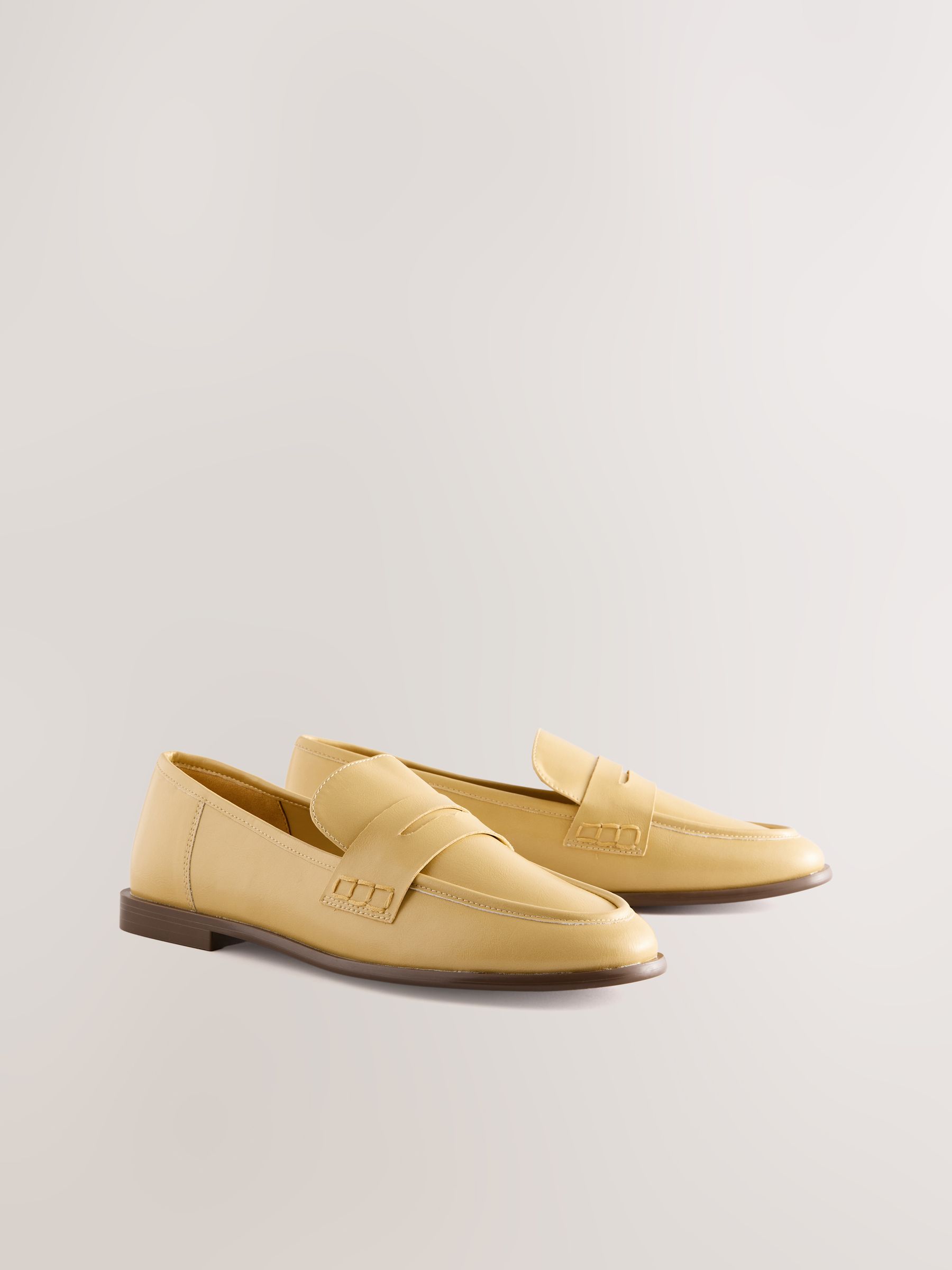Buy Buttermilk Yellow Standard Fit Forever Comfort® Round Toe Penny ...