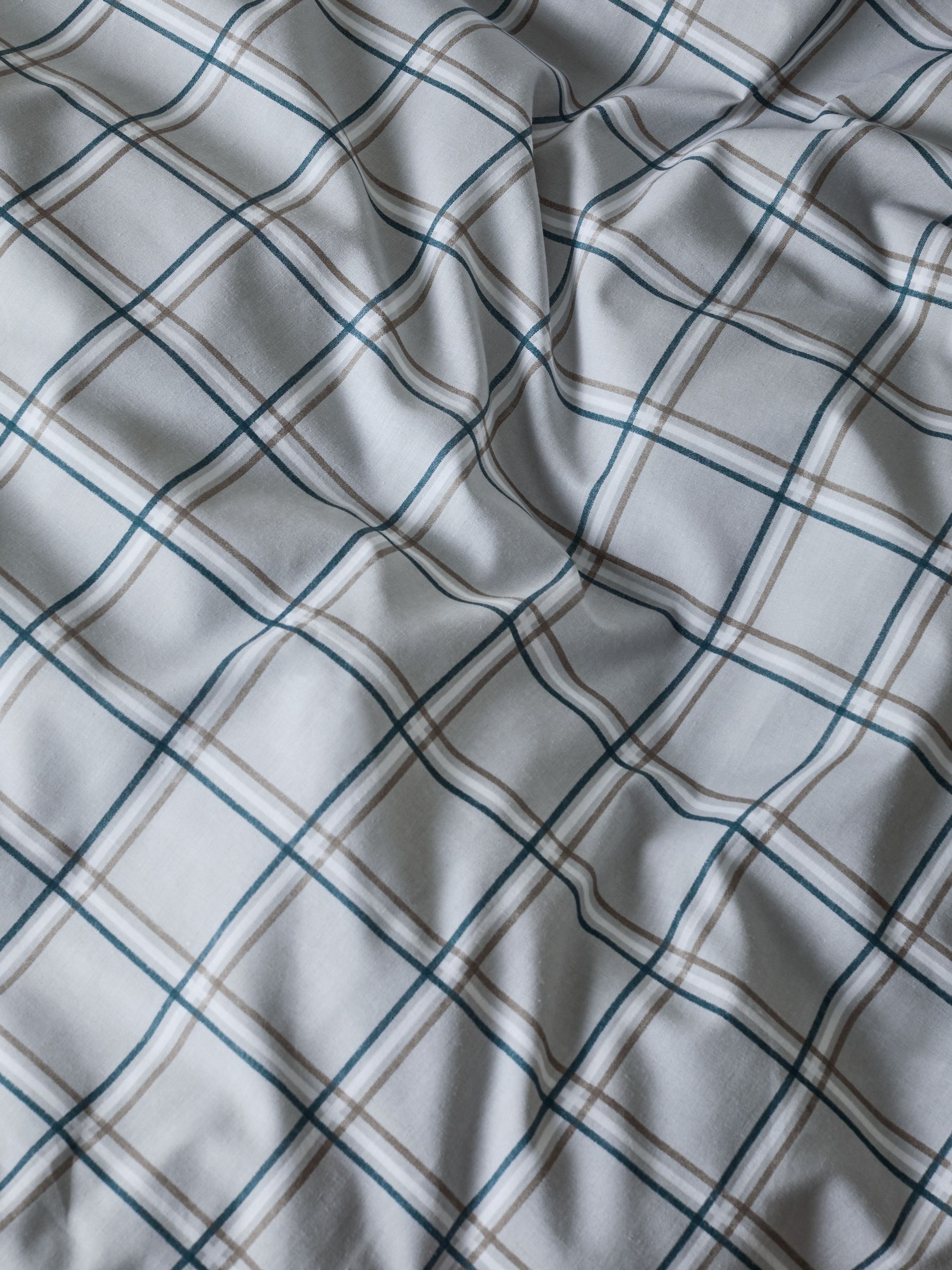 Buy Grey Reversible Check Duvet Cover and Pillowcase Set from the Next ...