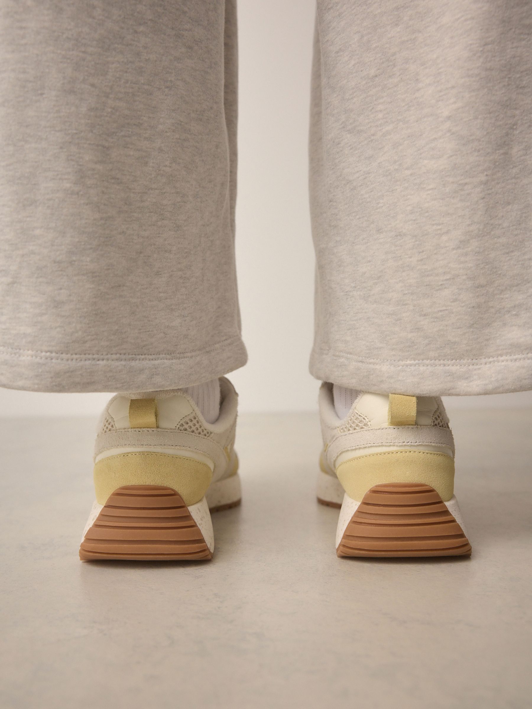 Buy Neutral Standard Fit Forever Comfort® Leather Suede Panel Detail ...