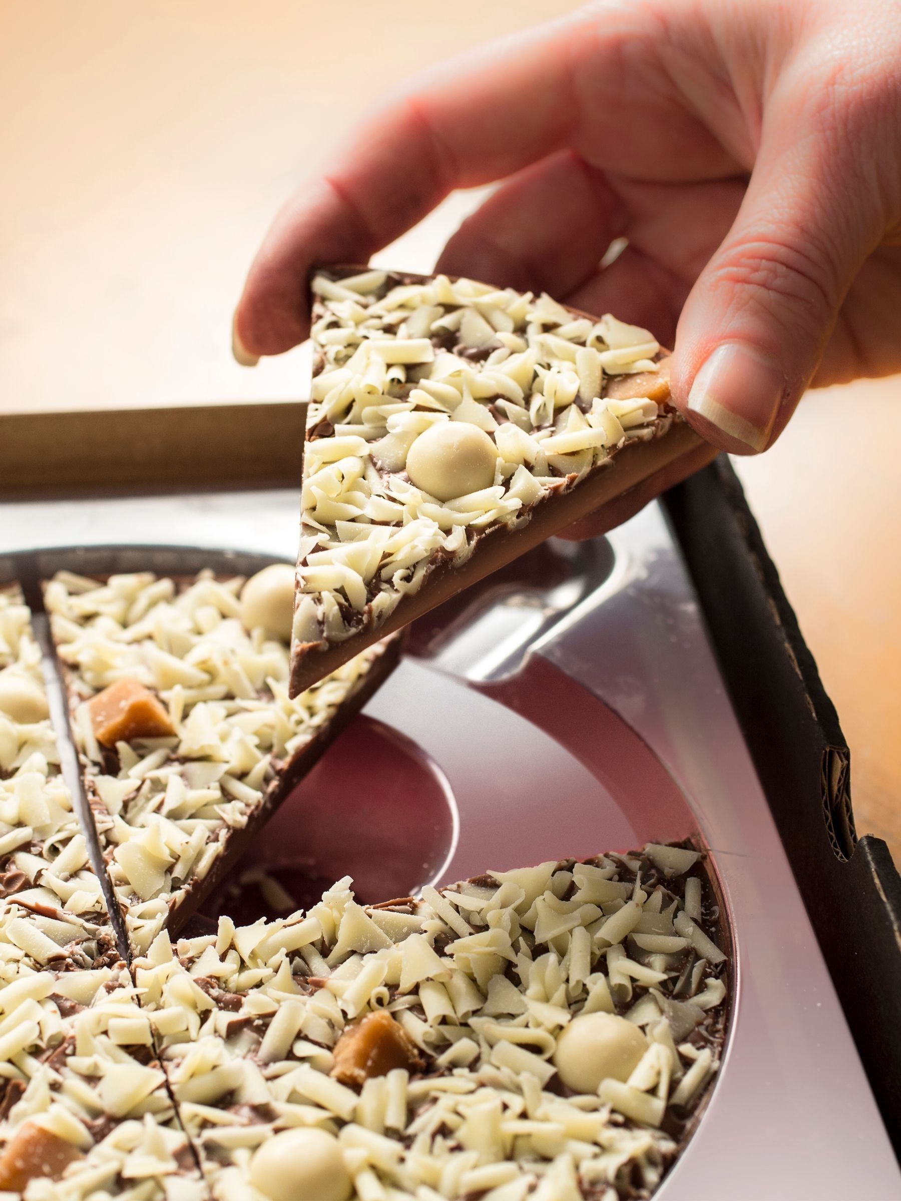 Buy The Gourmet Chocolate Pizza Co Salted Caramel 7 Inch Chocolate ...