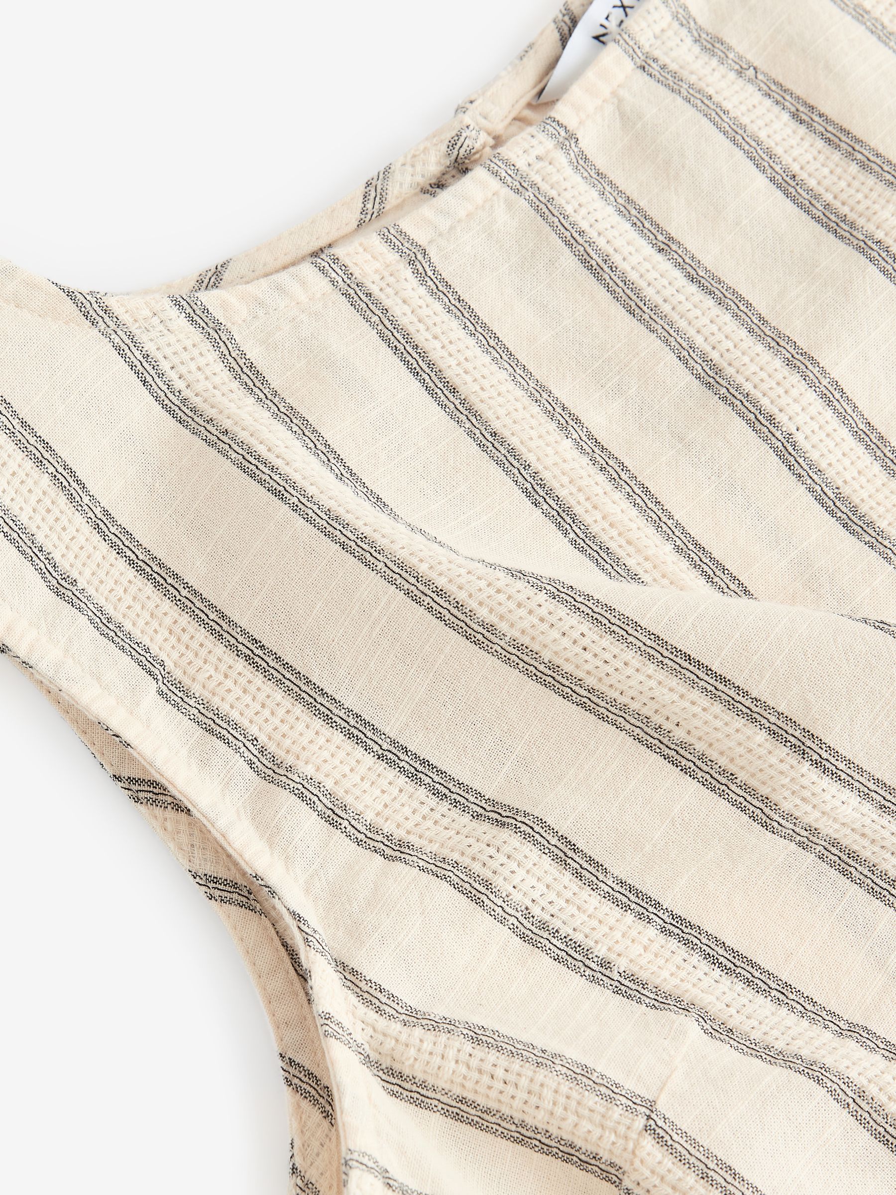 Buy Green/Ecru 100% Cotton Striped Shell Top from the Next UK online shop