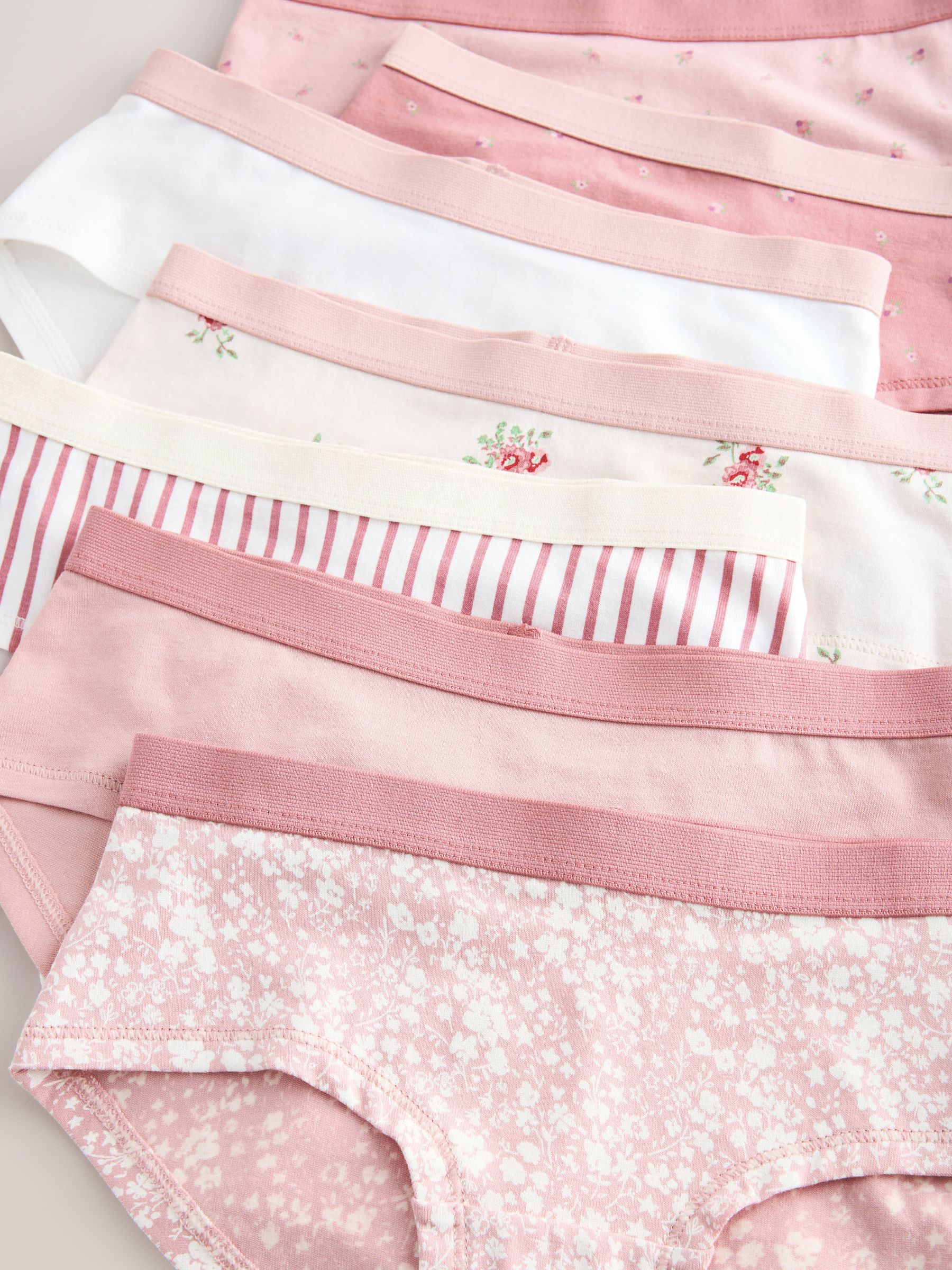 Buy Pink Hipsters Briefs 7 Pack (2-16yrs) from the Next UK online shop