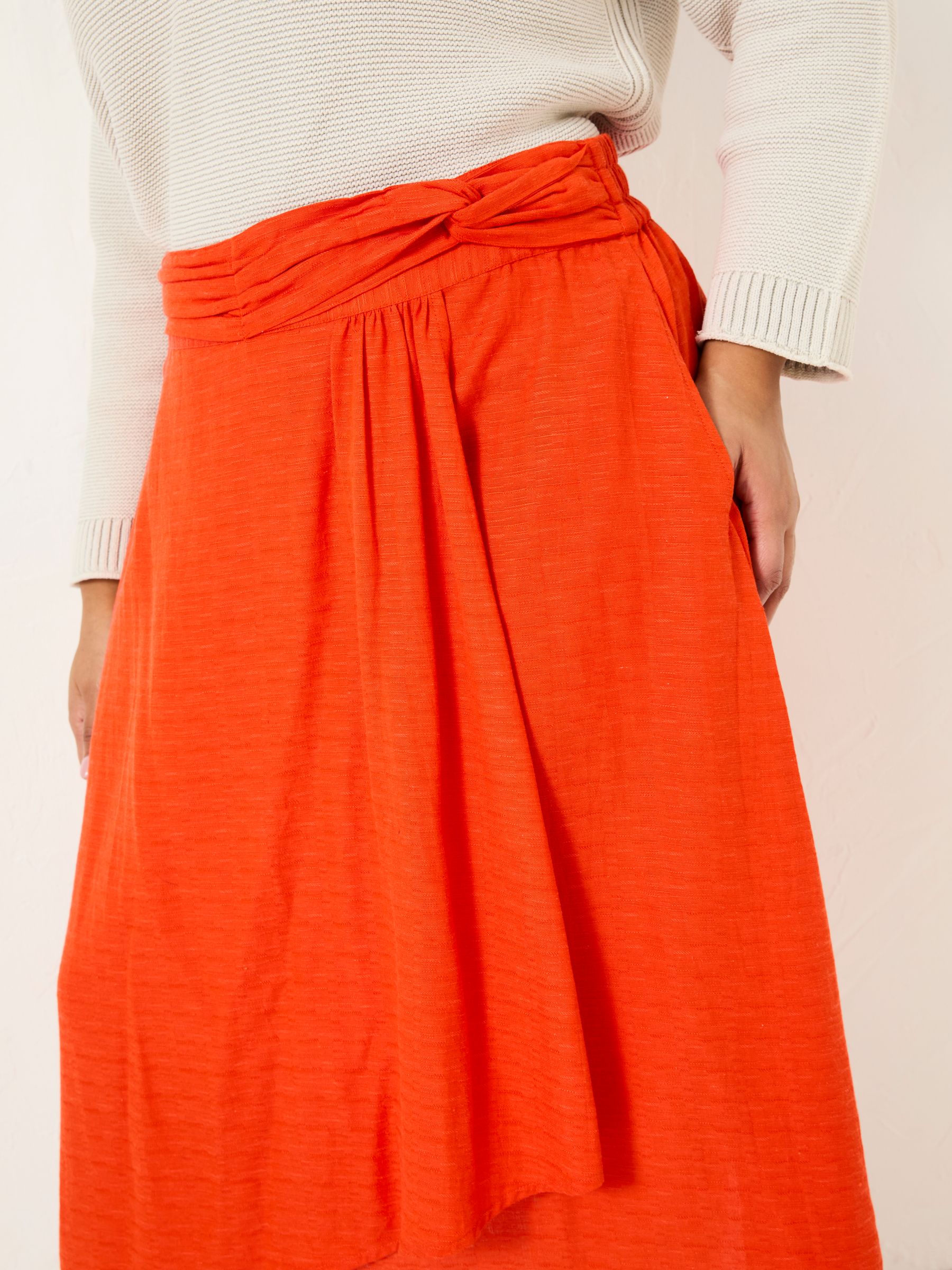 Buy FatFace Burnt Orange Juni Midi Skirt from the Next UK online shop