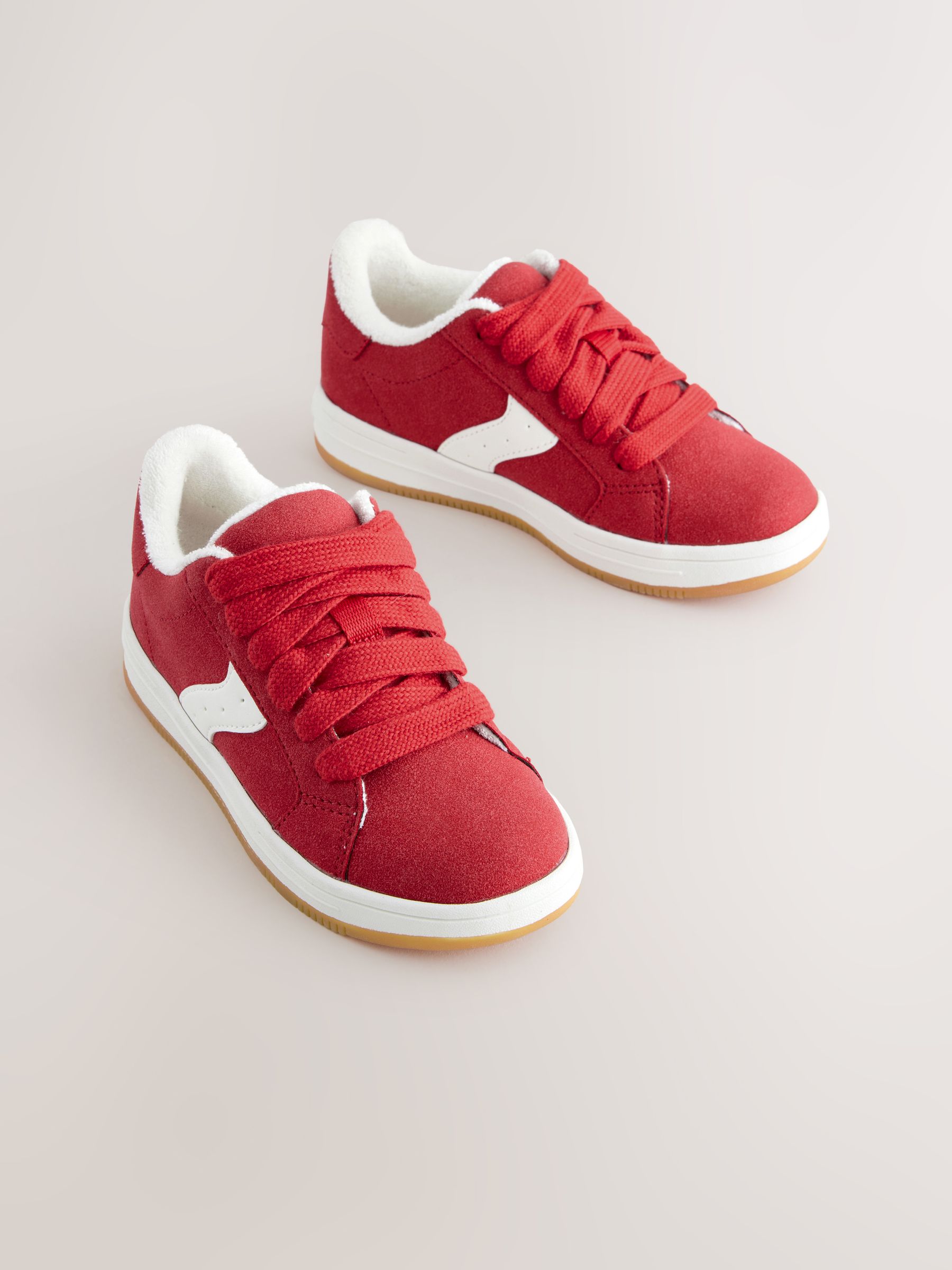 Buy Red Lace-Up Chunky Trainers from the Next UK online shop
