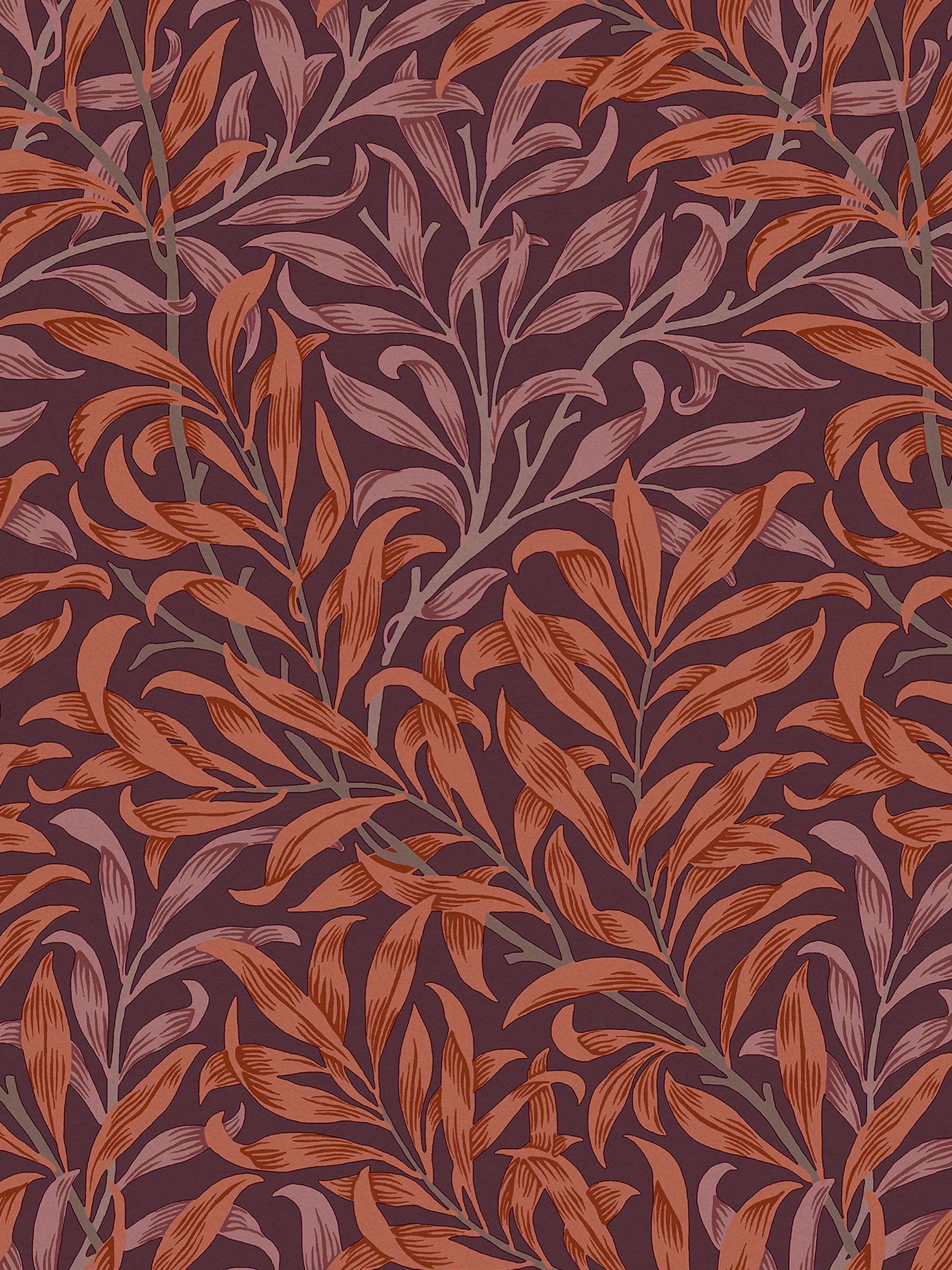 Buy William Morris At Home Plum Willow Bough 10M Wallpaper from the ...