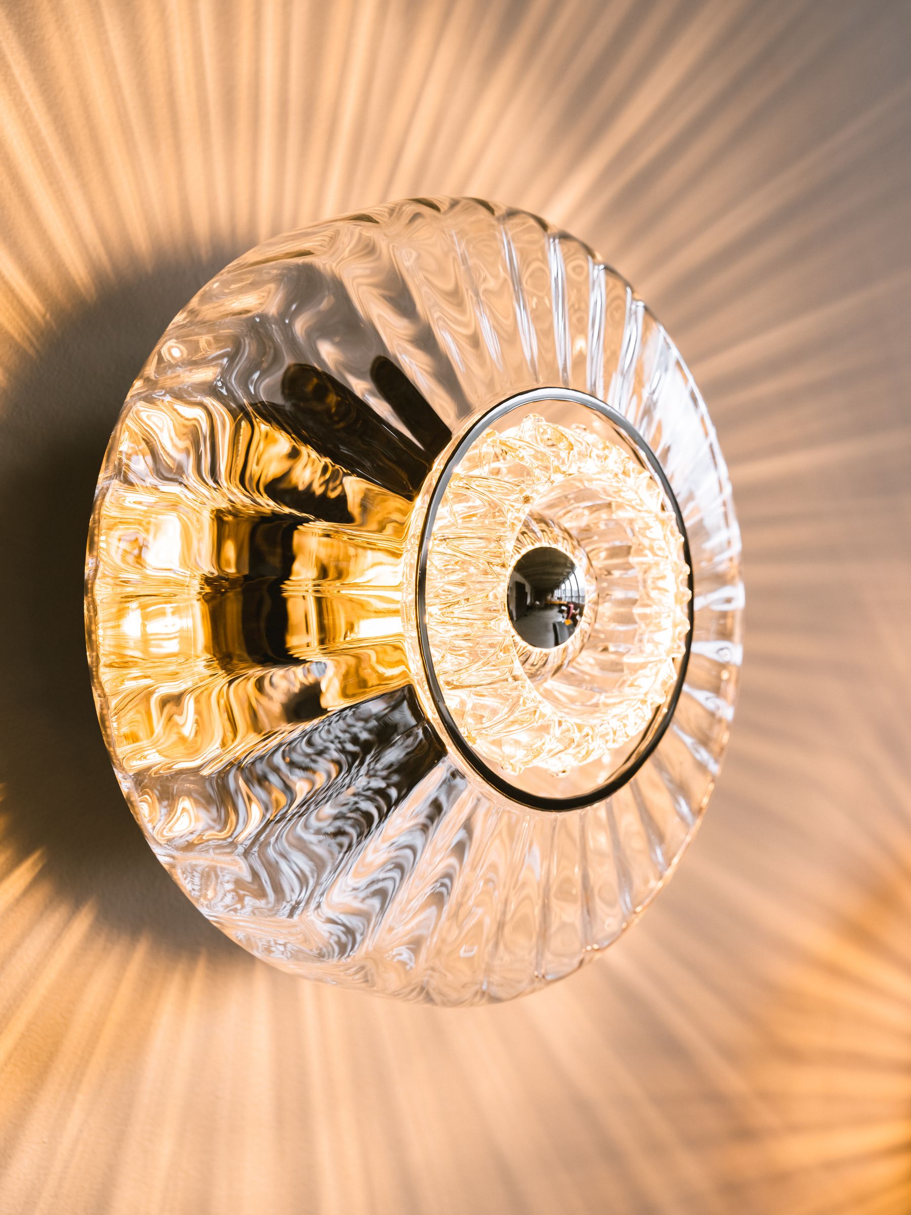 Buy Design by Us Clear New Wave Optic Wall Light from the Next UK ...