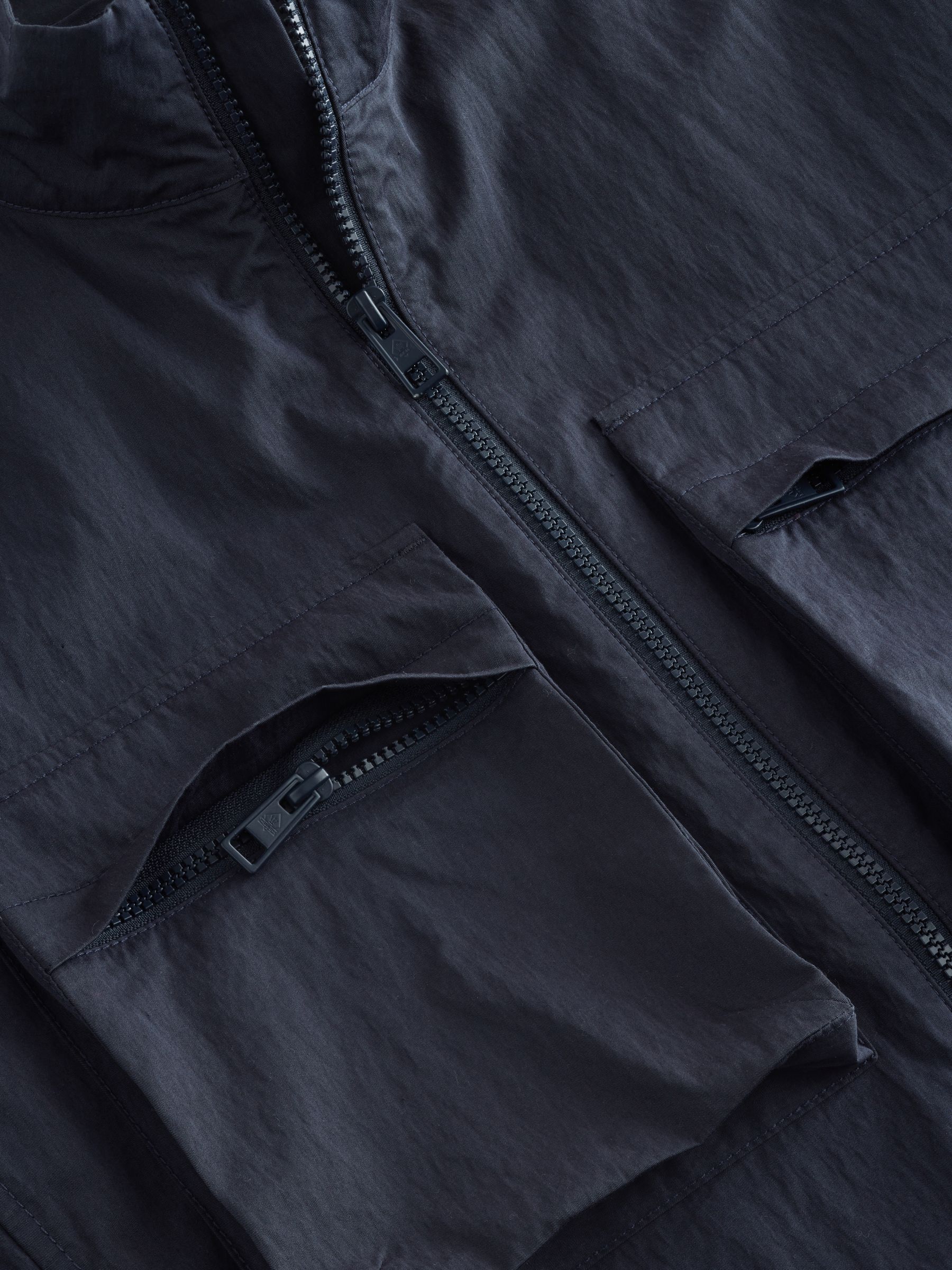 Buy Navy Bluff Pocket Funnel Neck Shacket from the Next UK online shop