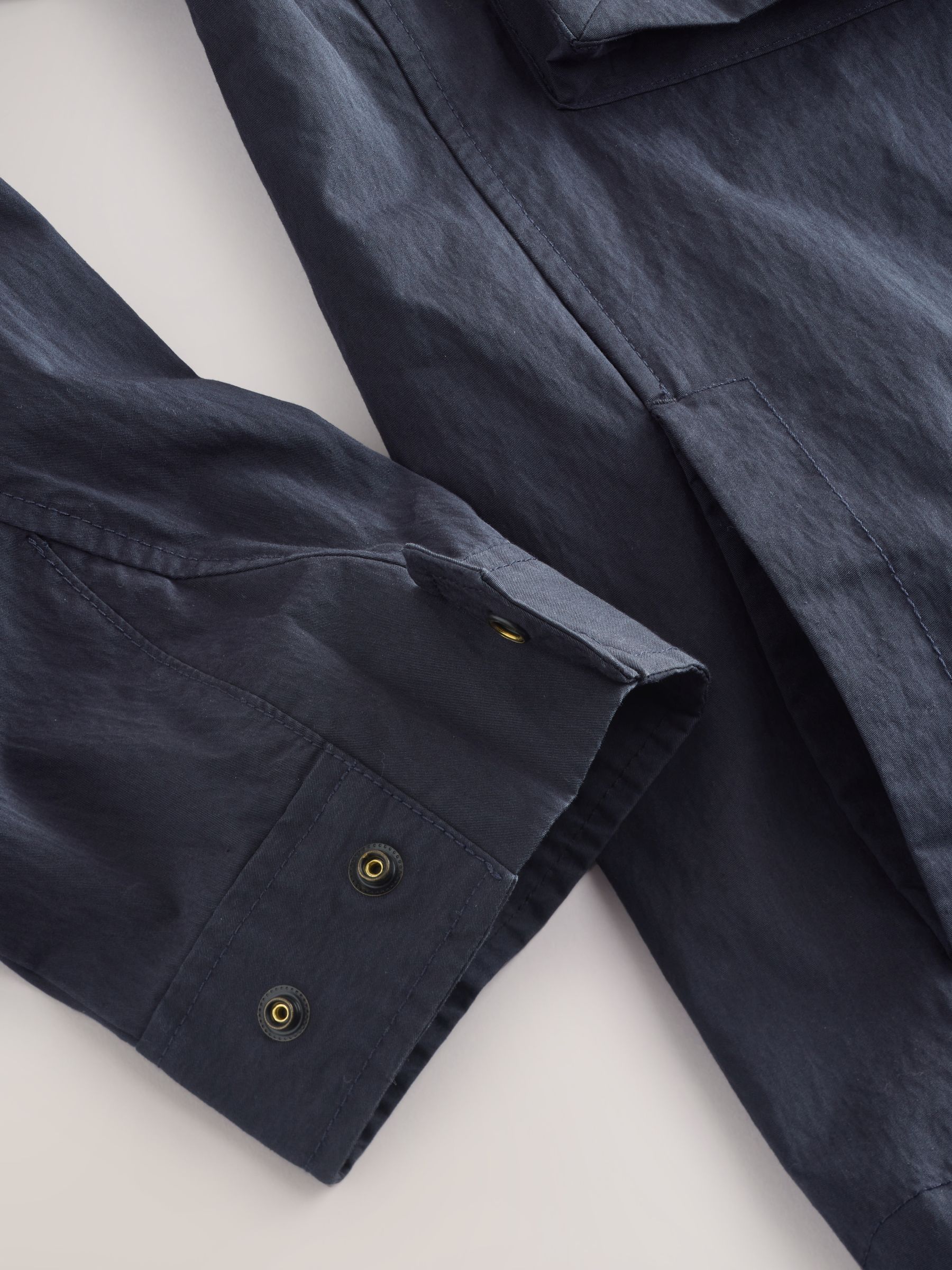 Buy Navy Bluff Pocket Funnel Neck Shacket from the Next UK online shop
