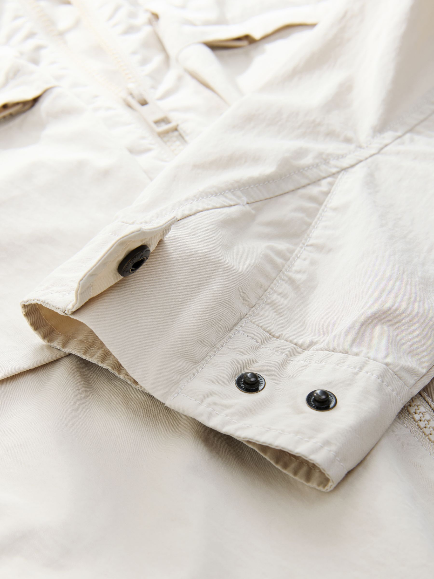 Buy Ecru Bluff Pocket Shacket with Hood from the Next UK online shop