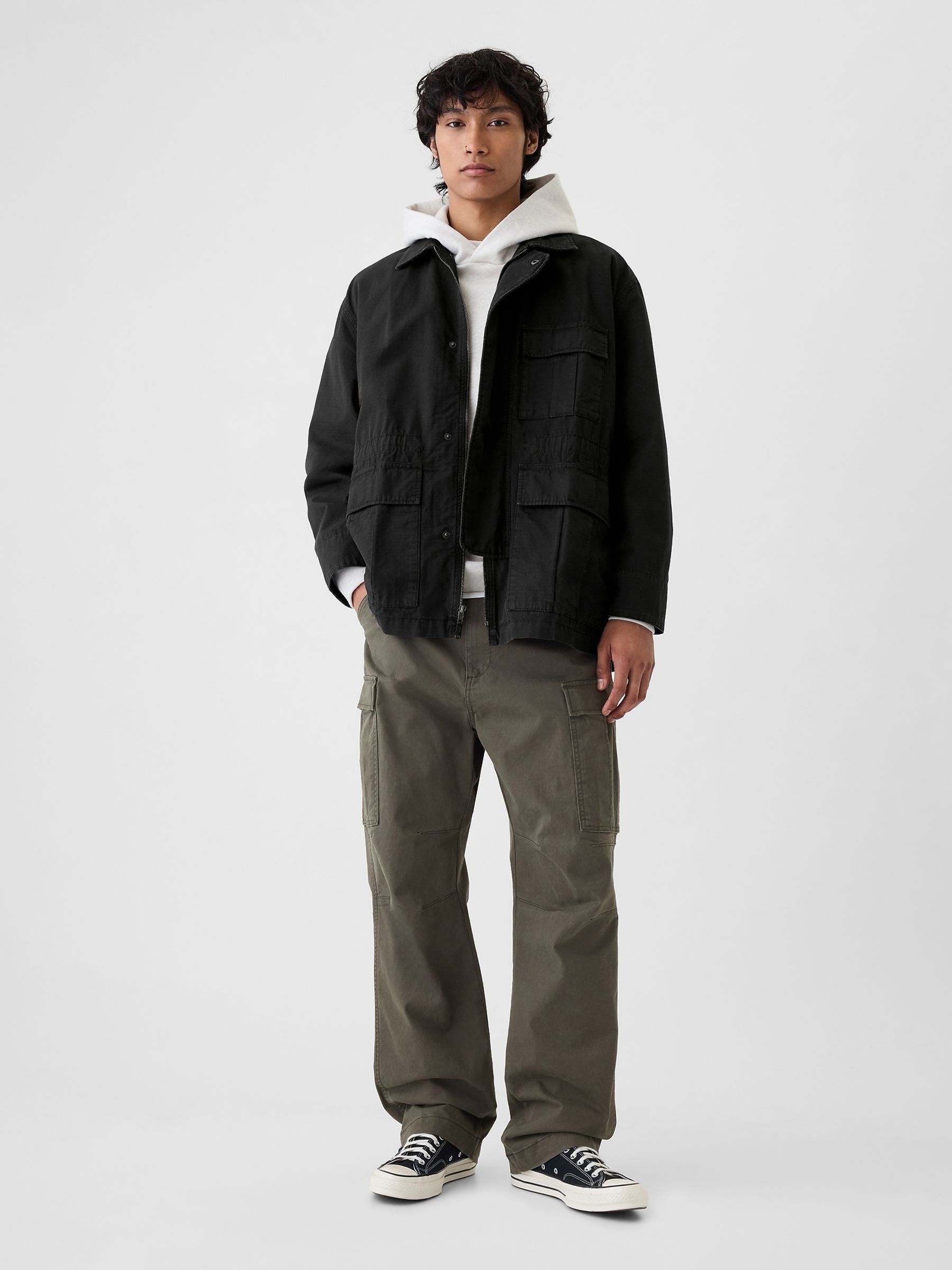 Buy Gap Black Ripstop Utility Jacket from the Next UK online shop