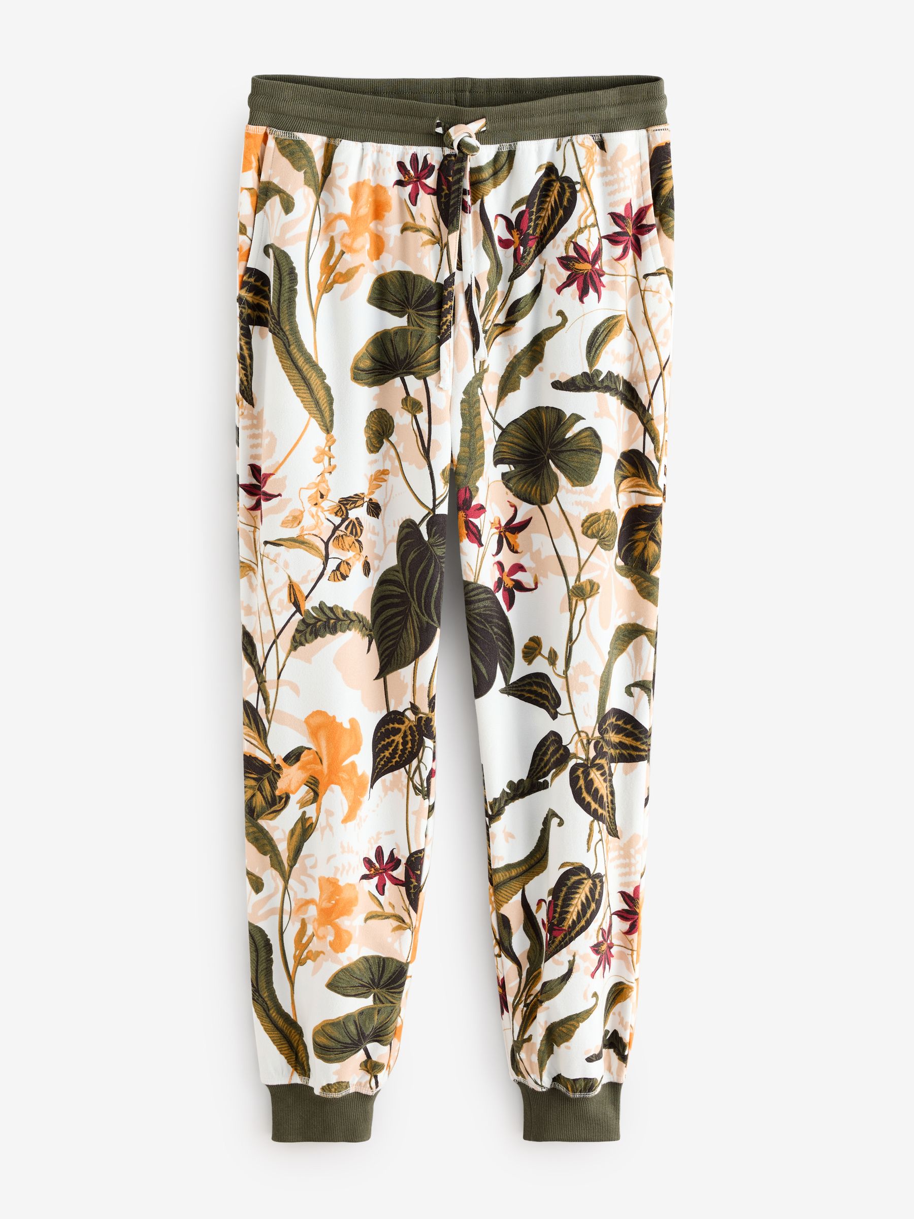 Buy Ecru Botanical Cosy Long Sleeve Pyjamas from the Next UK online shop