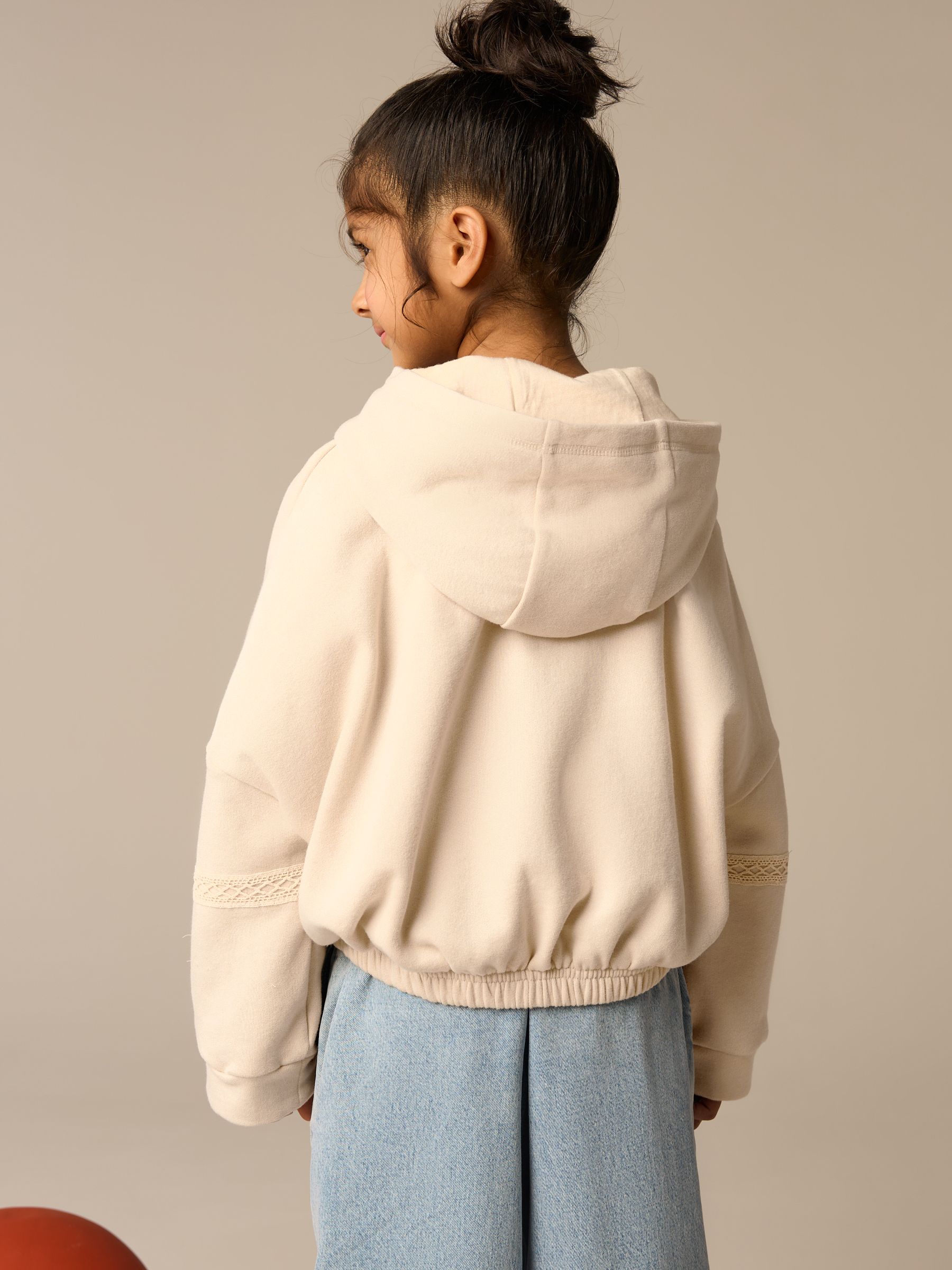 Buy Neutral Crochet Elasticated Hoodie (3-16yrs) from the Next UK ...