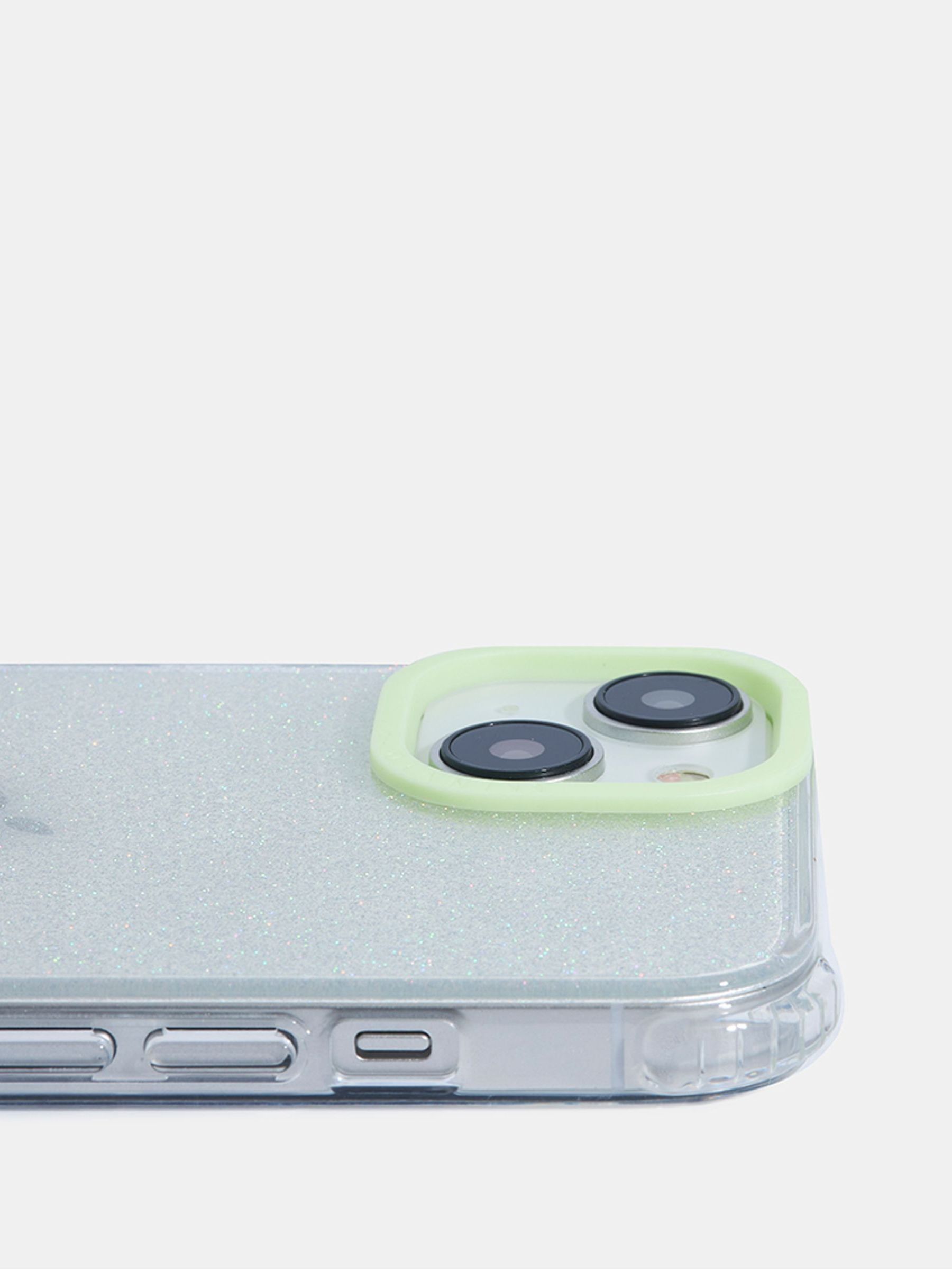 Buy Skinnydip Minimal Glitter Mint Shock iPhone 15 Pro Case from the ...