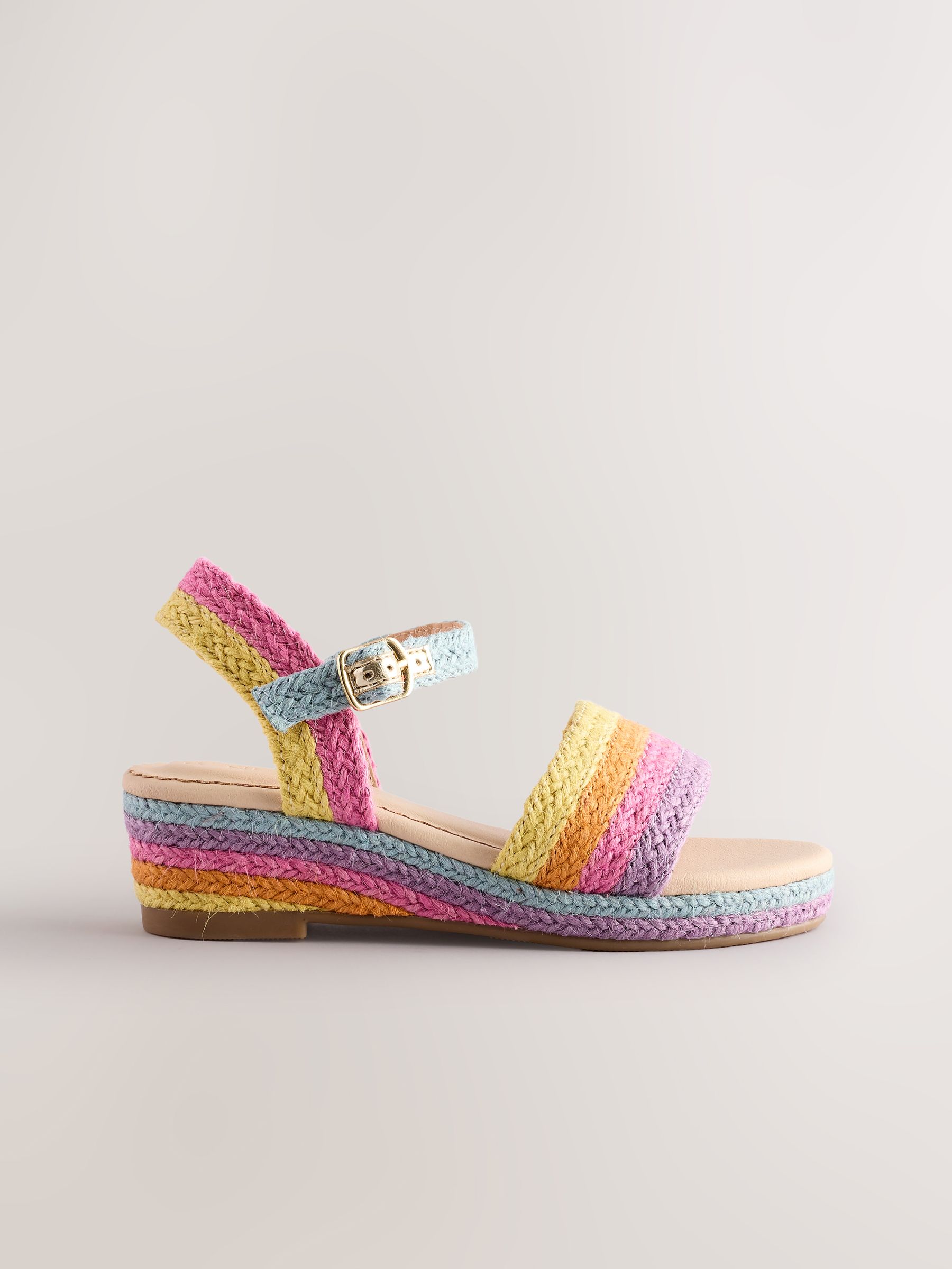 Buy Rainbow Jute Wedge Sandals from the Next UK online shop