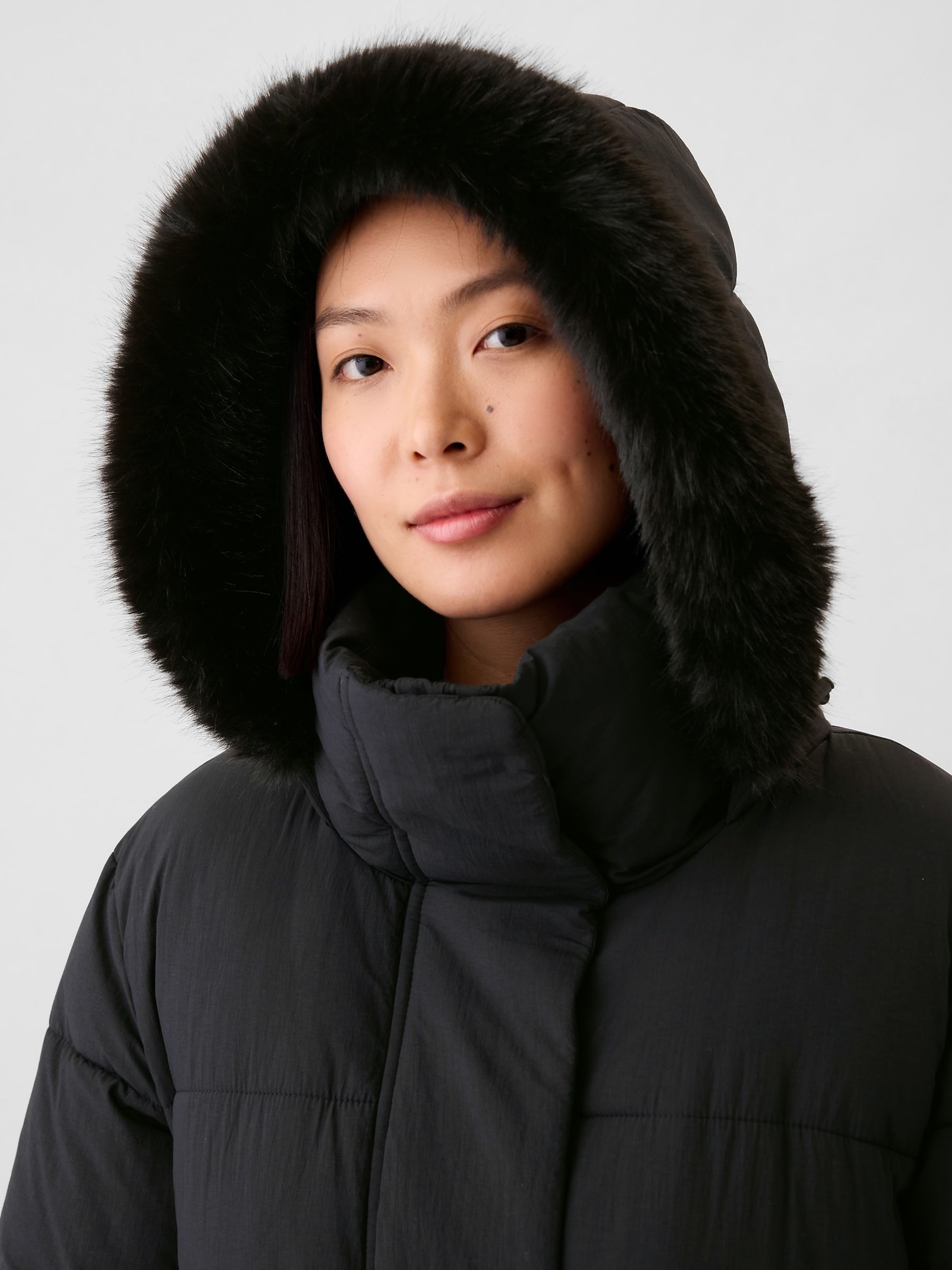 Buy Gap Black Oversized Puffer Coat from the Next UK online shop