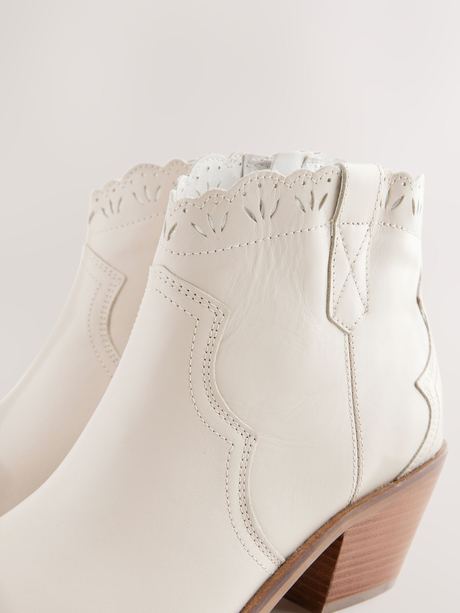 Buy Neutral Leather Forever Comfort® Scallop Edge Boho Cowboy Boots ...